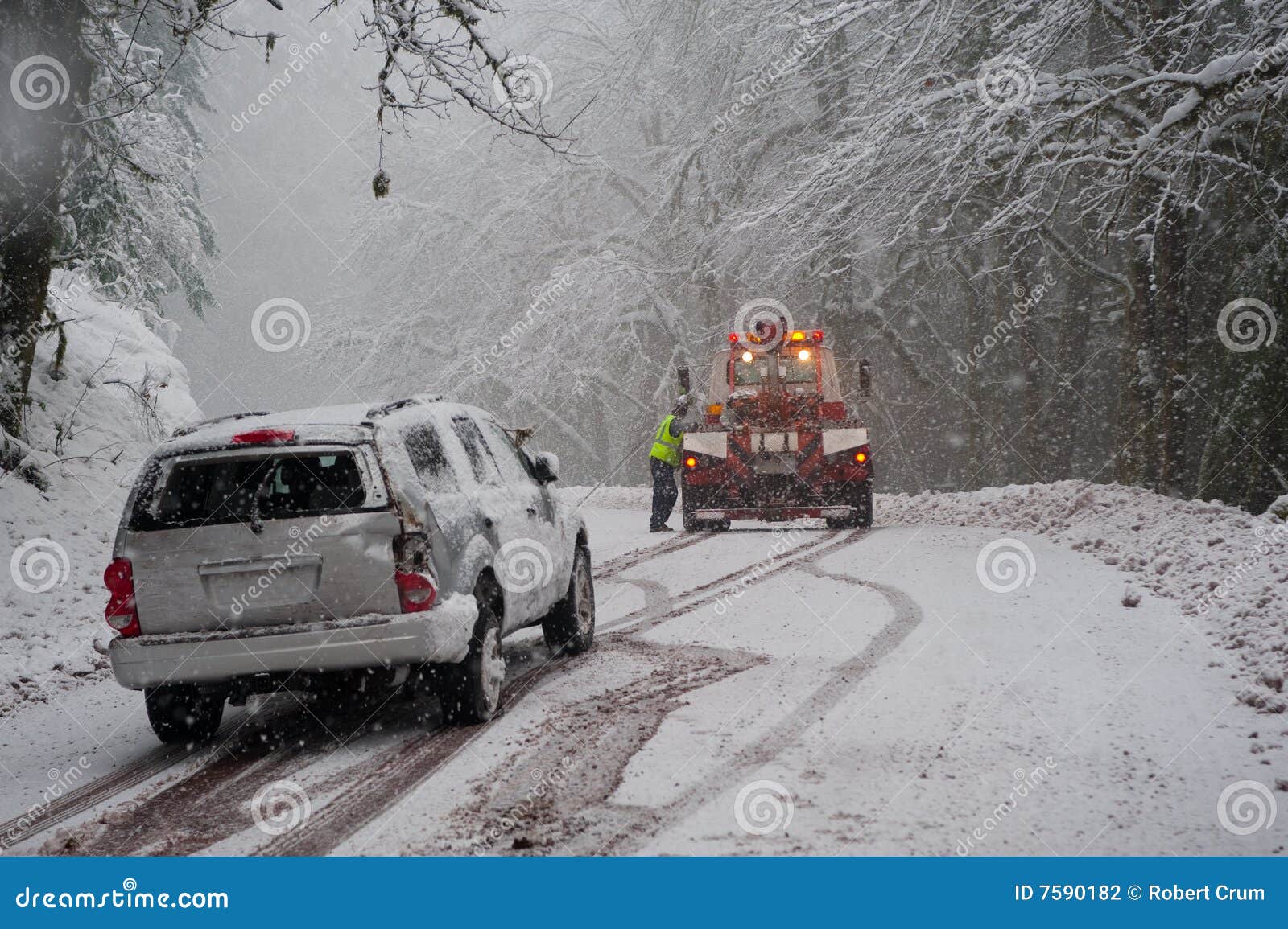 Auto accident in the snow stock photo. Image of motor - 7590182