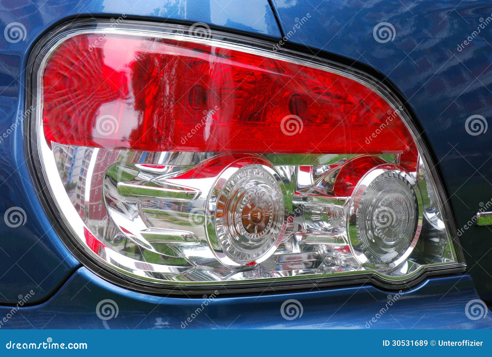 Auto Achterlichten stock afbeelding. Image of achtergedeelte - 30531689