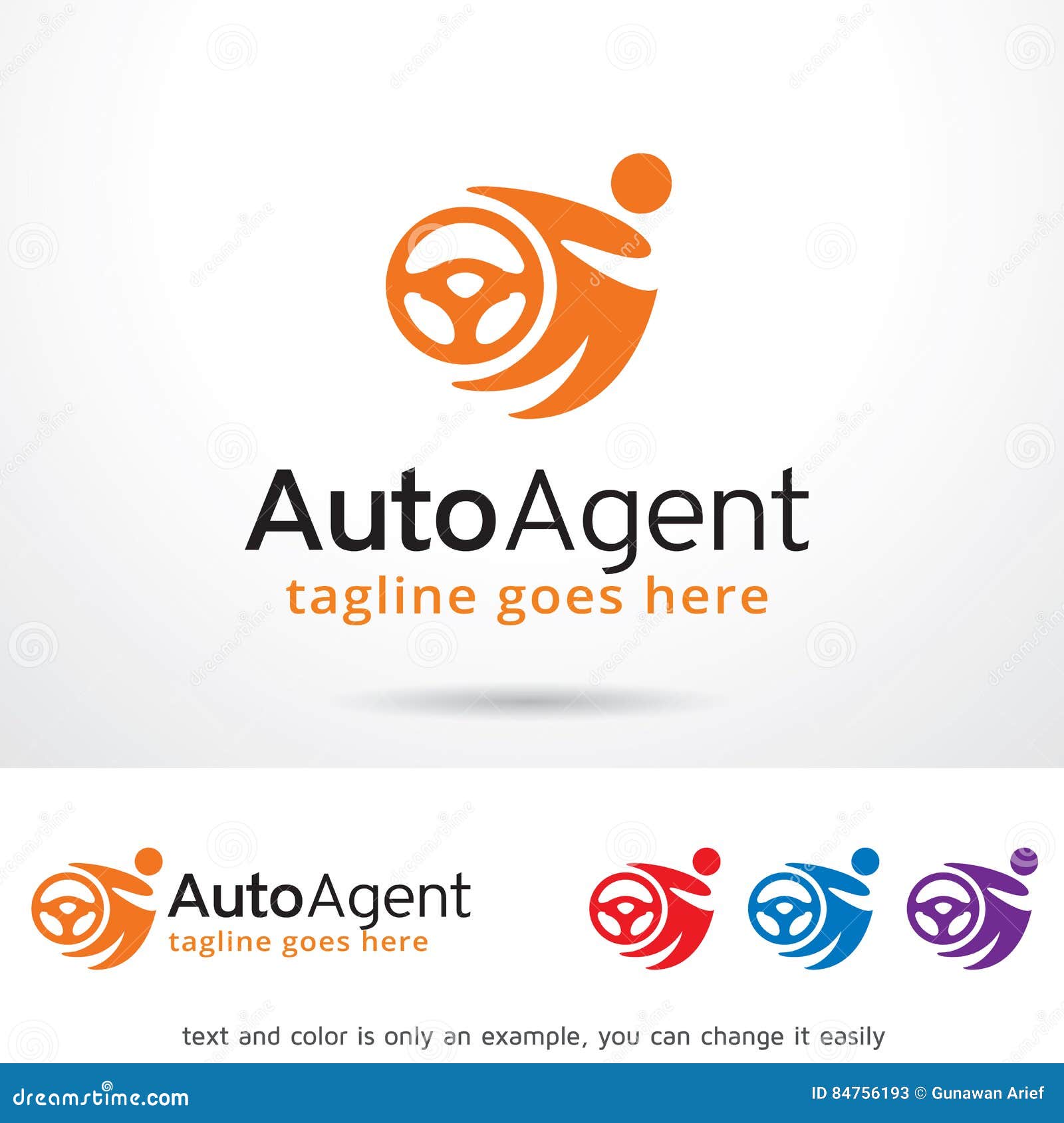 Auto Agent Logo Template Design Vector Stock Vector - Illustration of ...