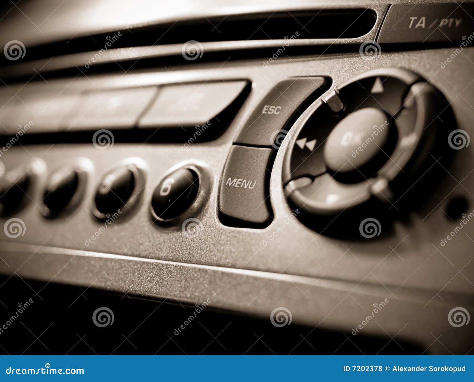 Auto audio control buttons stock photo. Image of grey - 7202378