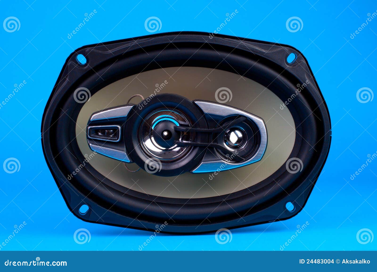 Auto Audio System Loud Speaker Stock Photo - Image of black, modern ...