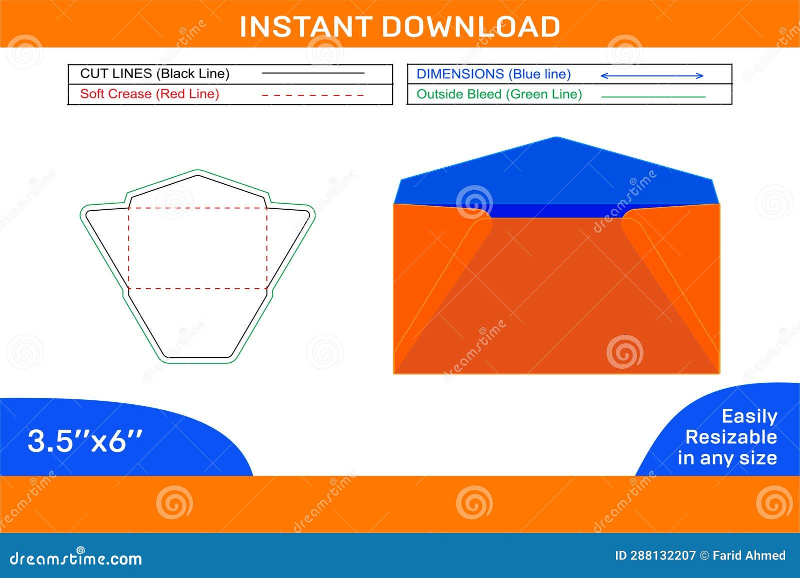 Editable Easily Resizable Catalog Envelope Or Policy Open End Envelope ...