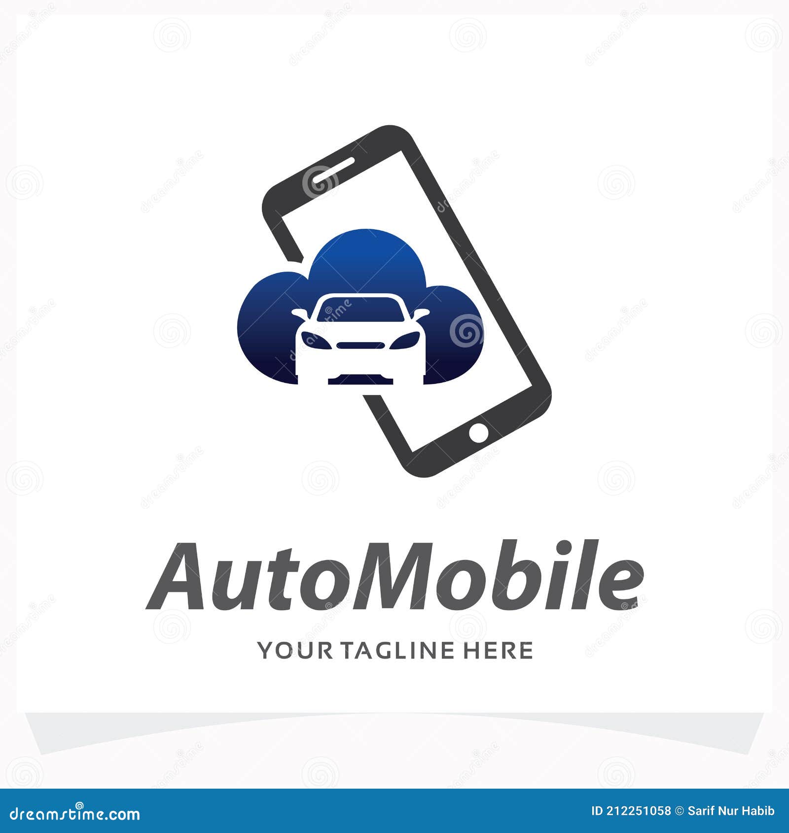 Auto Car Application Logo Design Template Stock Vector - Illustration ...
