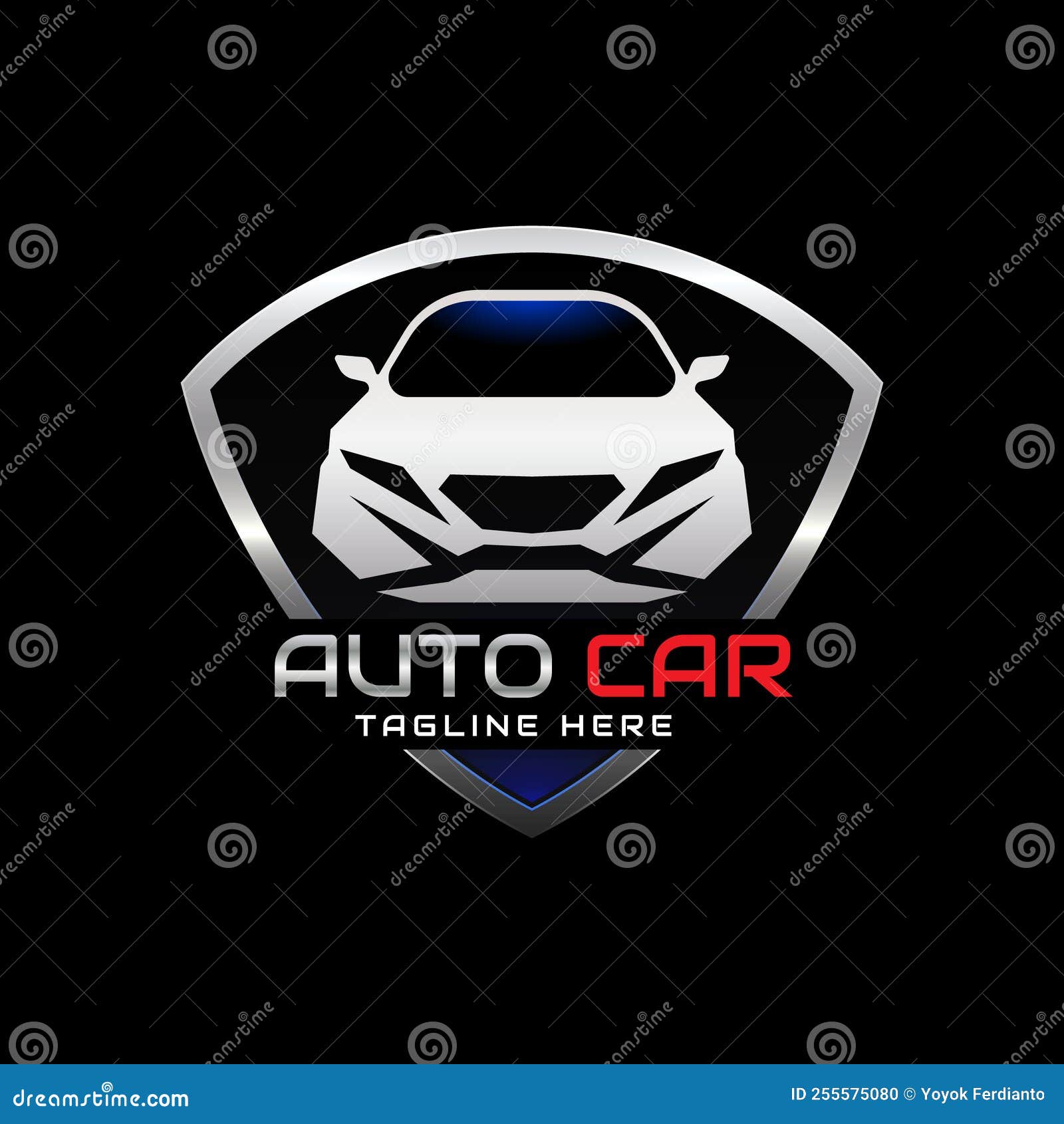 Auto Car Concept Vector Logo Illustration Stock Illustration ...