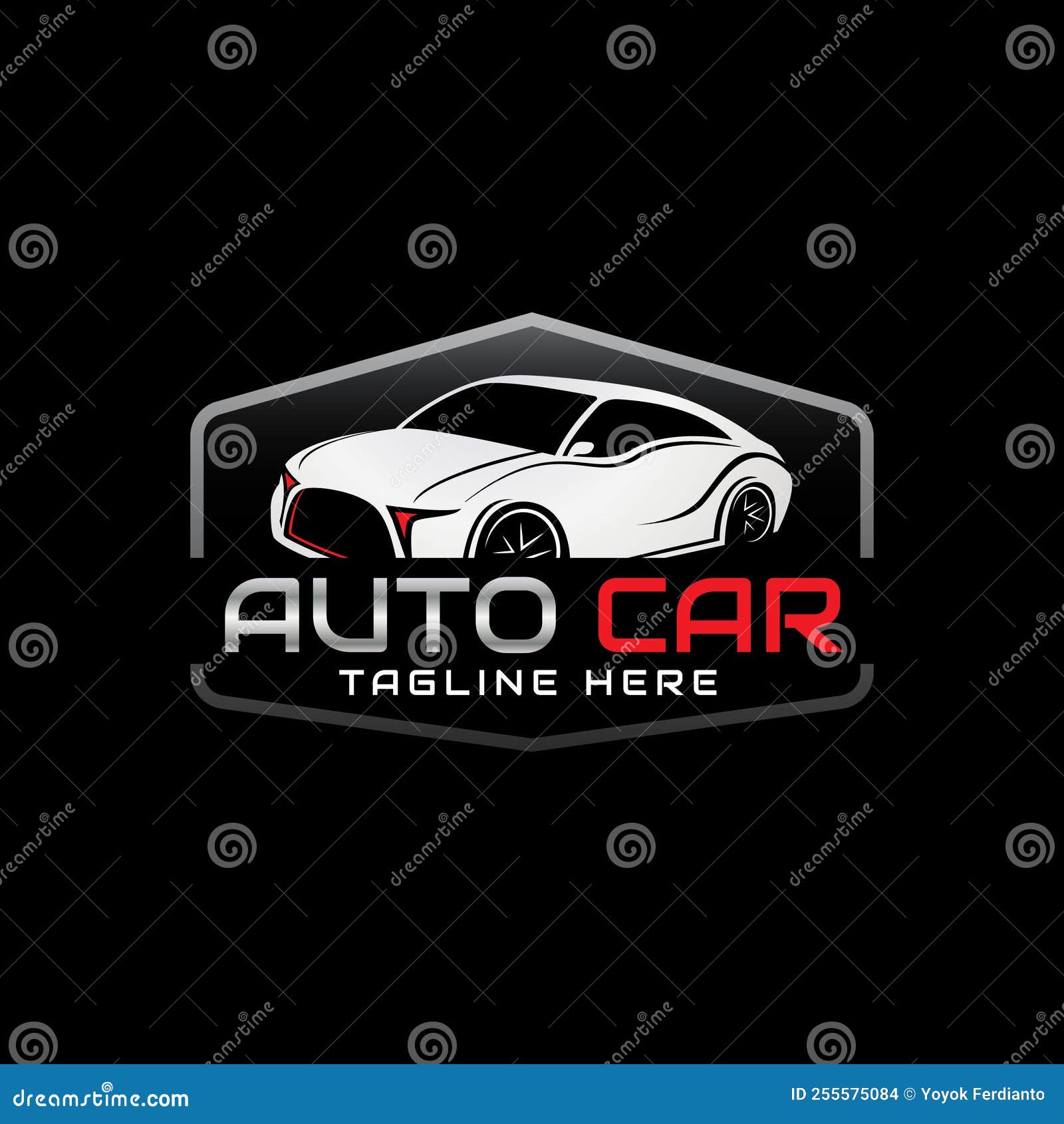 Auto Car Concept Vector Logo Illustration Stock Illustration ...