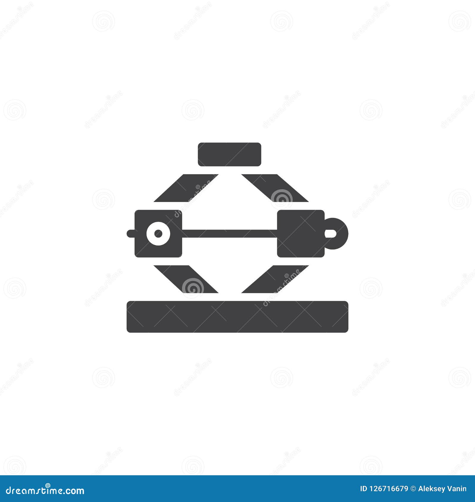Auto Car Lifter Vector Icon Stock Vector - Illustration of single, auto ...