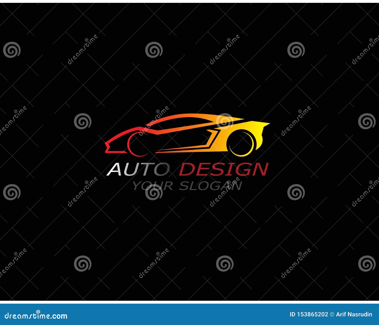 Auto Car Logo Inspiration Template Design Stock Vector - Illustration ...