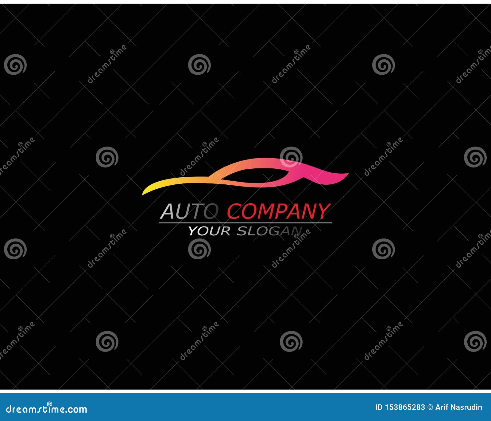 Auto Car Logo Inspiration Template Design Stock Vector - Illustration ...