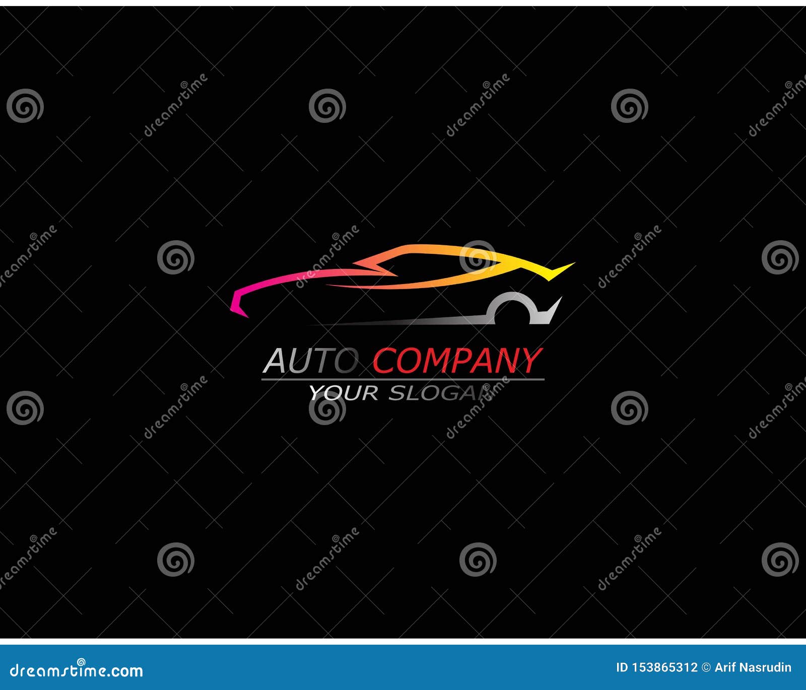 Auto Car Logo Inspiration Template Design Stock Vector - Illustration ...