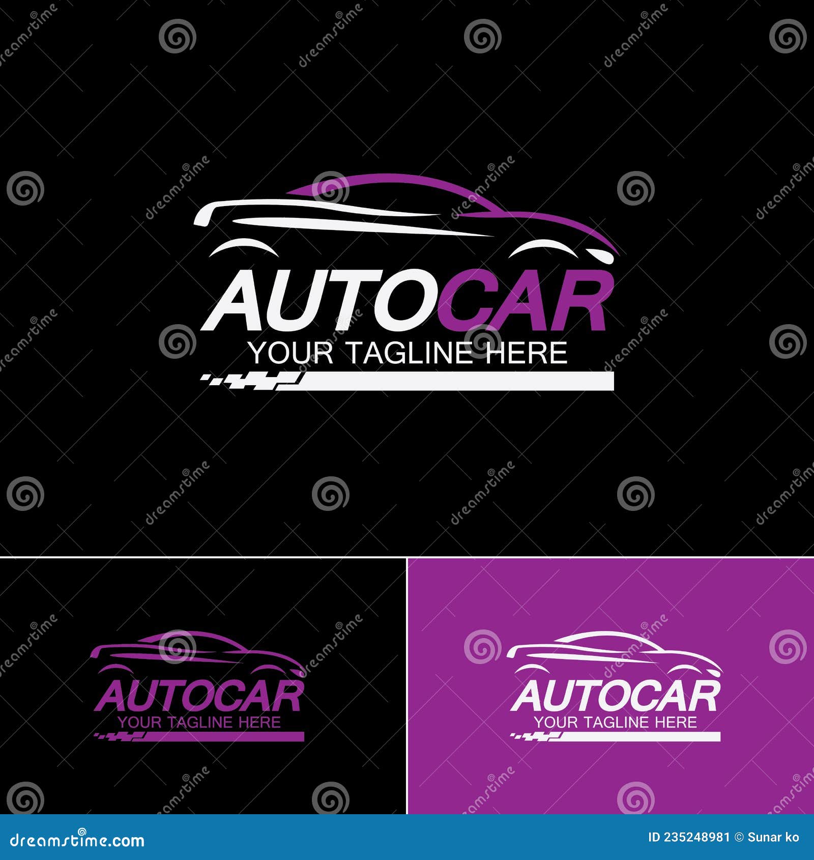 Auto Car Logo Symbol Icon Vector Design Template Stock Vector ...