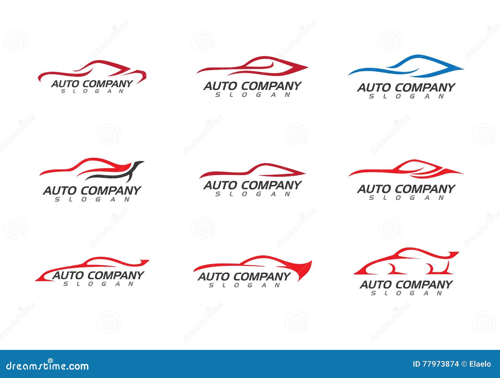 Auto Car Logo Template stock vector. Illustration of idea - 77973874