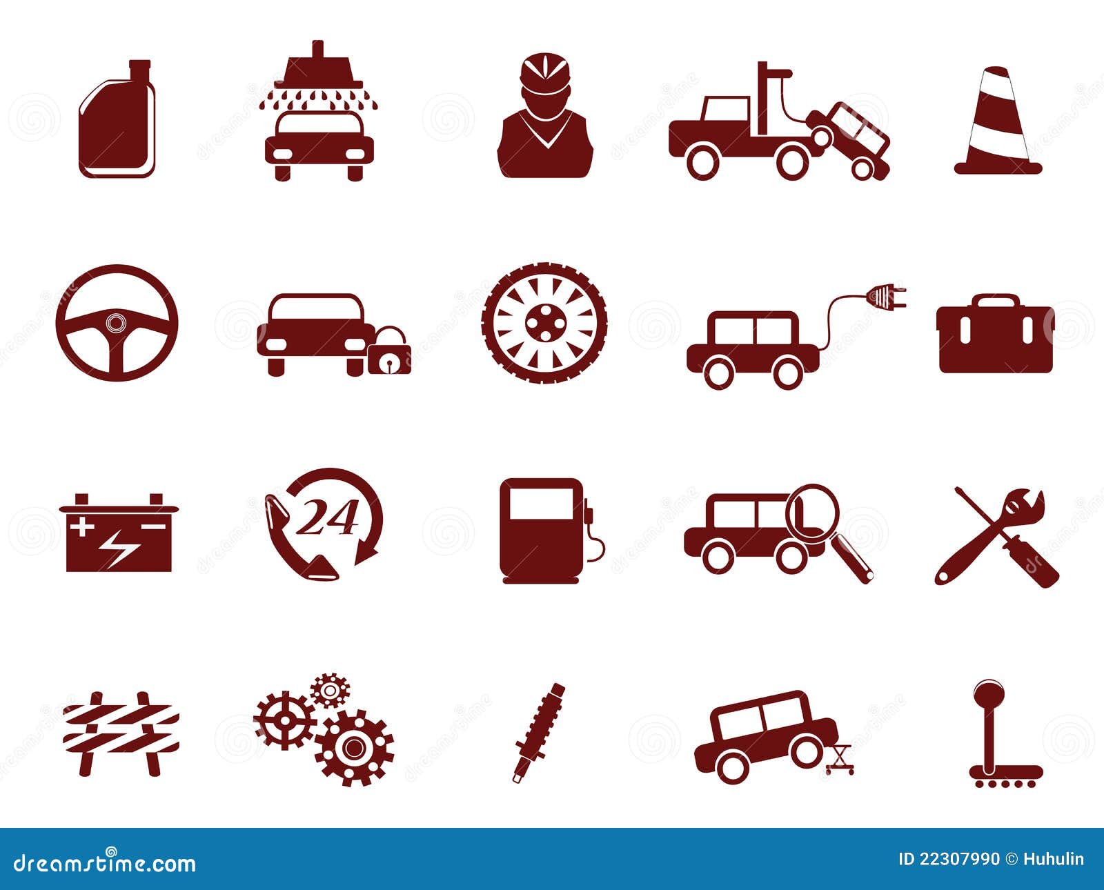 Auto Car Service Icon stock vector. Illustration of machine - 22307990
