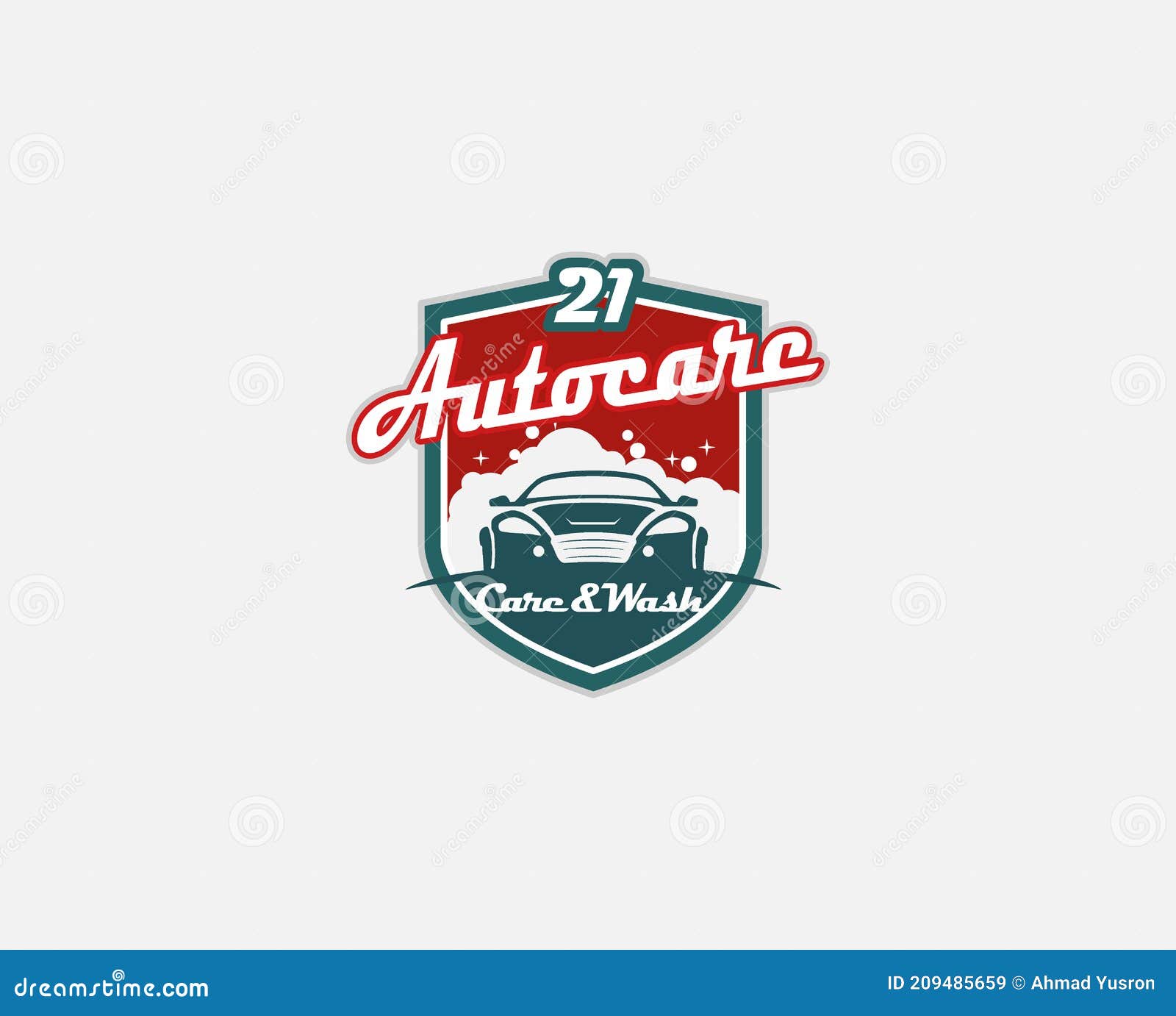 Auto Care Logo with Shield. Vector Cars Logo Design Concept ...