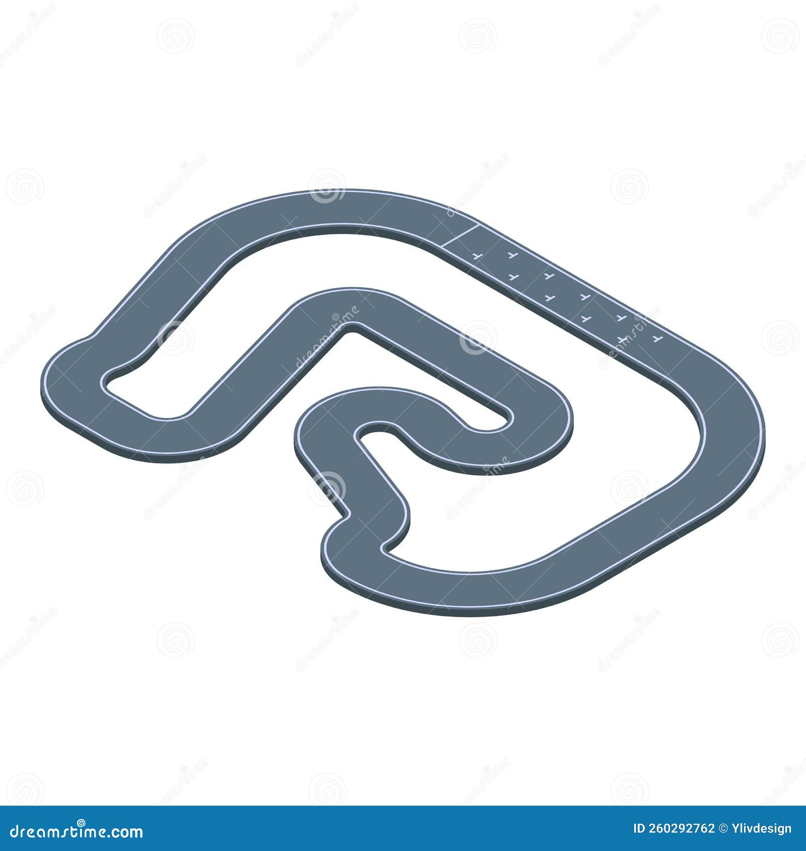 Auto Circuit Icon Isometric Vector. Car Racetrack Stock Illustration ...