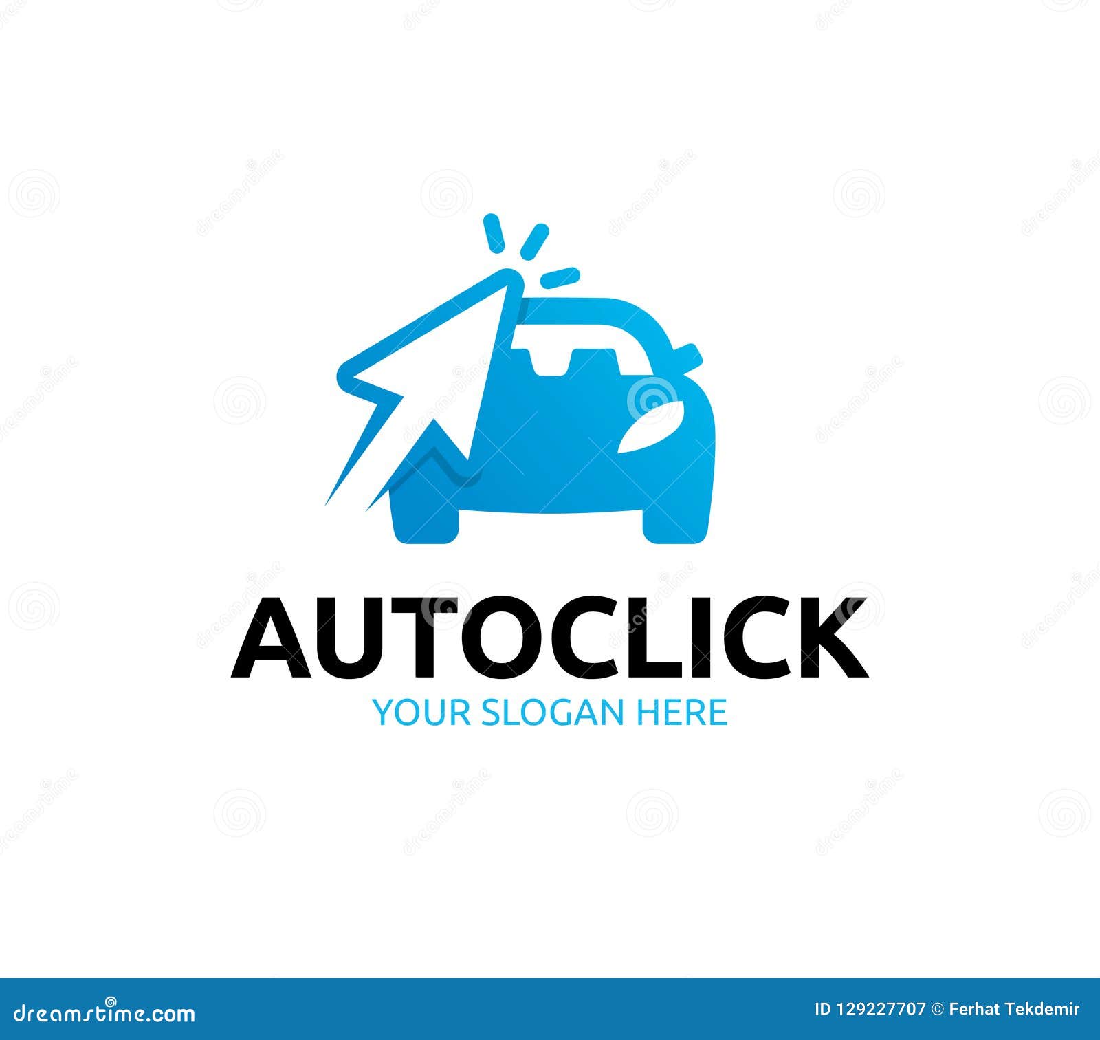 Auto Click Logo Template stock illustration. Illustration of internet ...