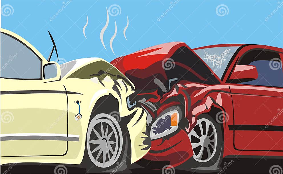 Auto collision stock vector. Illustration of rear, repair - 9582057