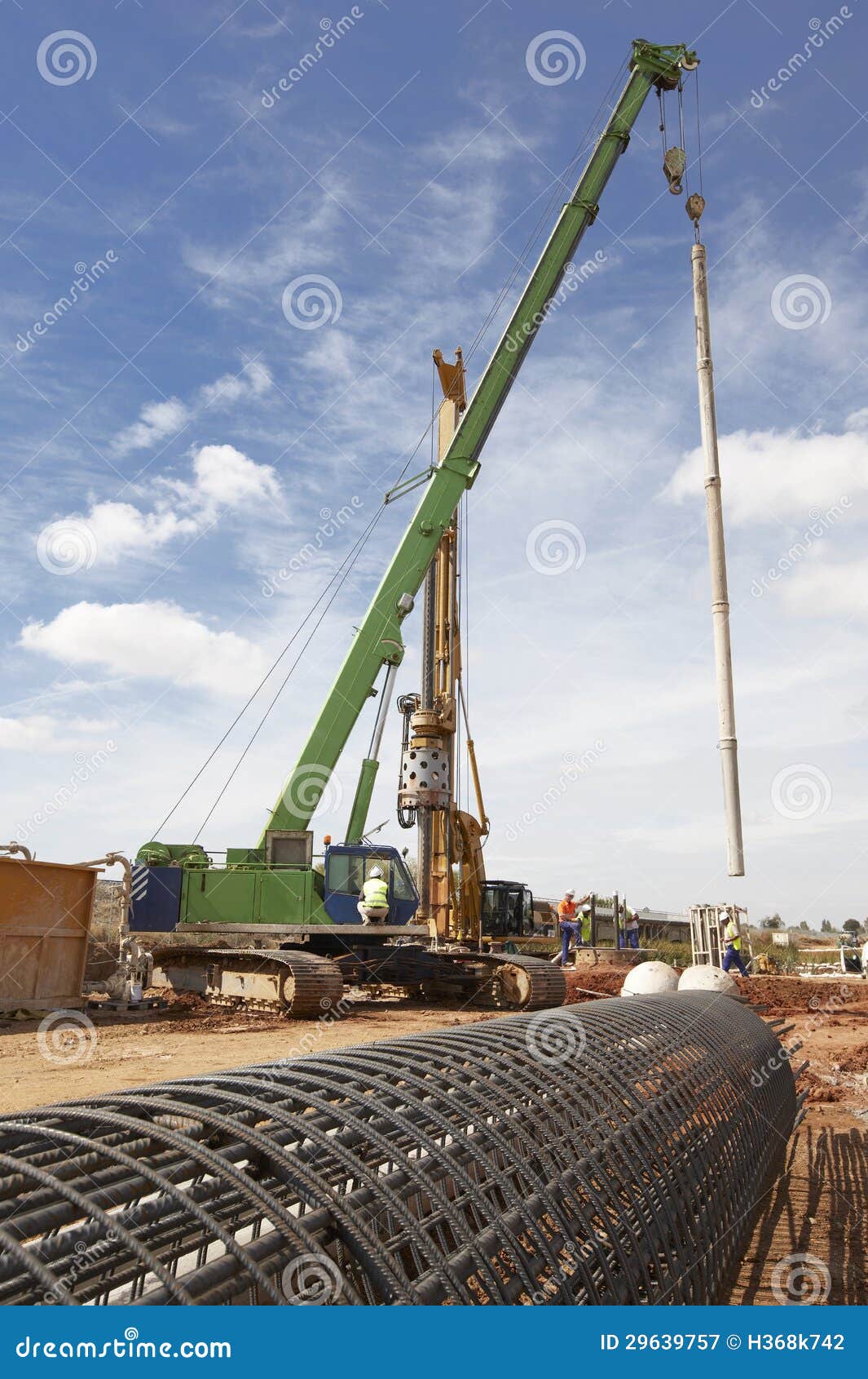 Auto crane and derrick stock image. Image of holes, industrial - 29639757