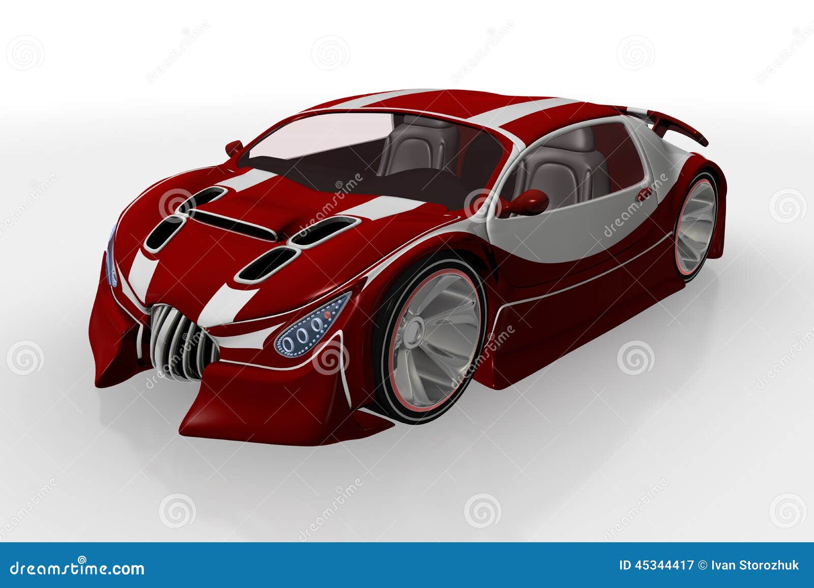 Auto 3d stock abbildung. Illustration von umgearbeitet - 45344417