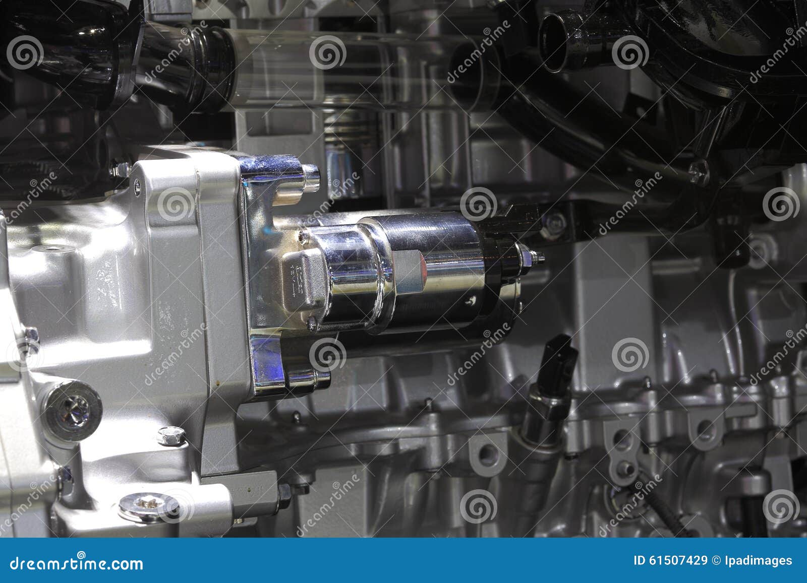 Auto engine of closeup stock image. Image of mechanical - 61507429