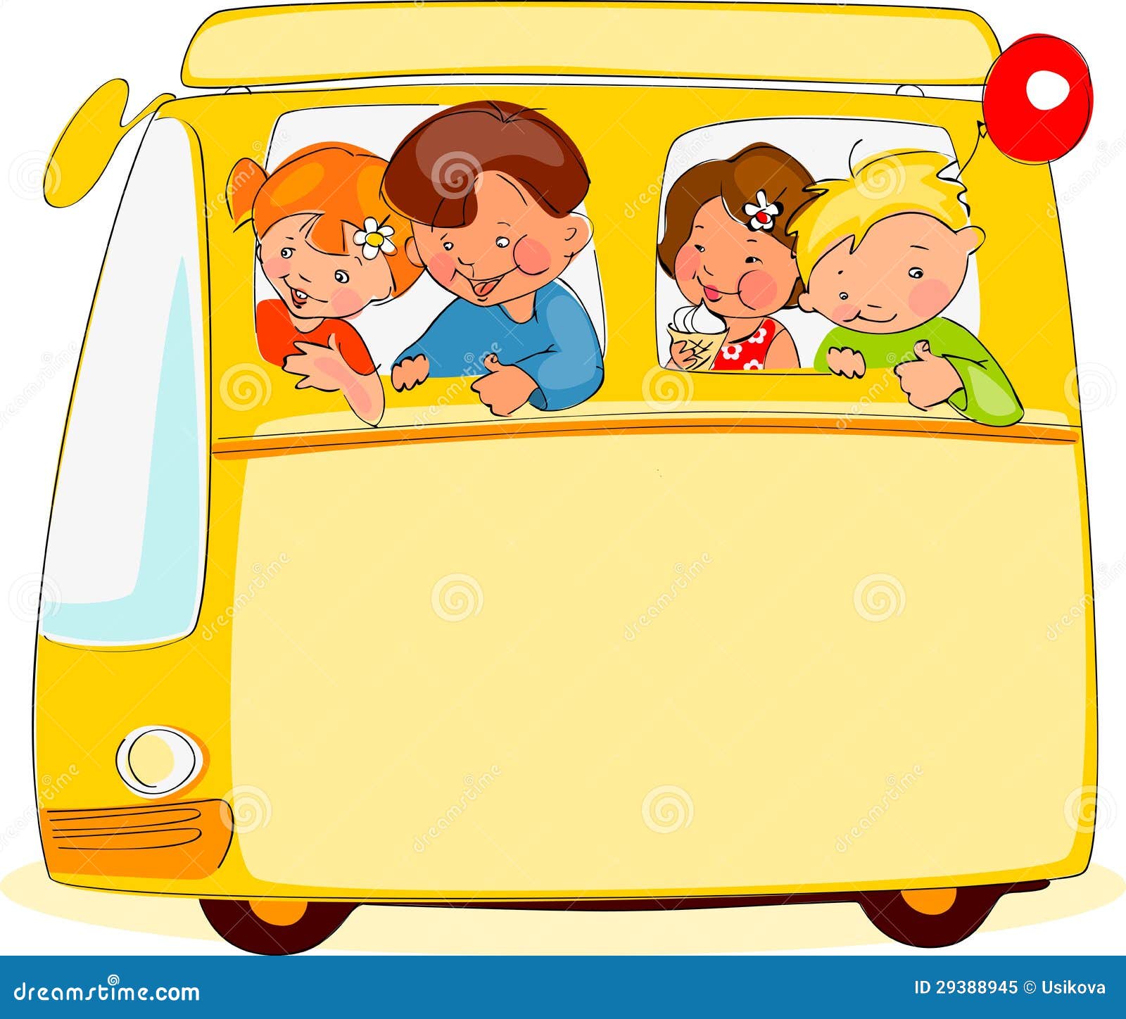 Auto escolar ilustração do vetor. Ilustração de pares - 29388945