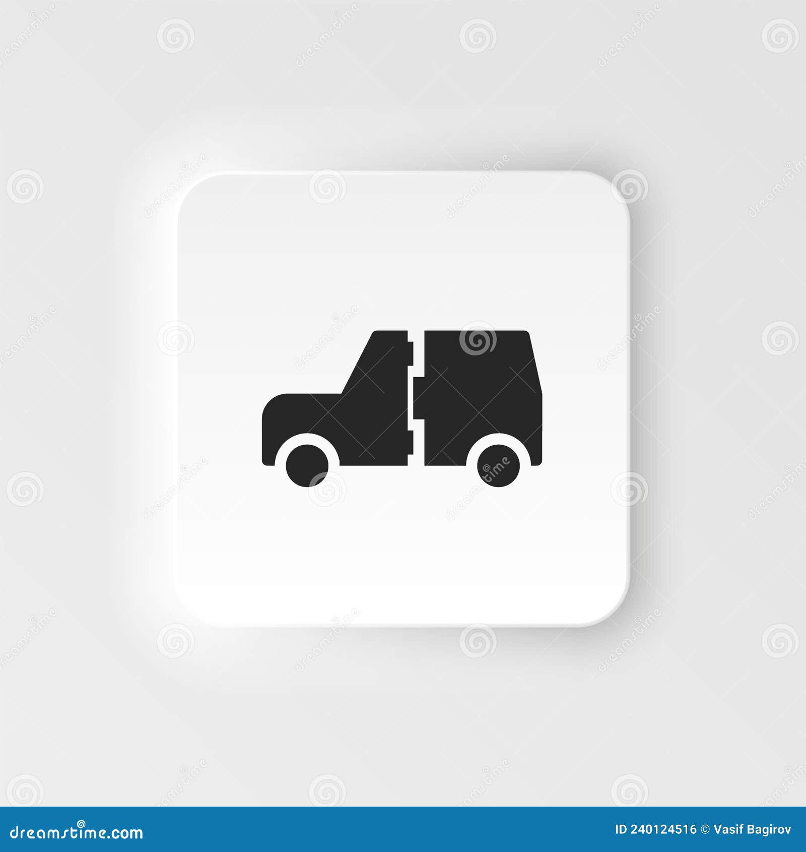 Auto, Gap, Insurance, Vehicle Icon - Vector. Insurance Neumorphic Style ...