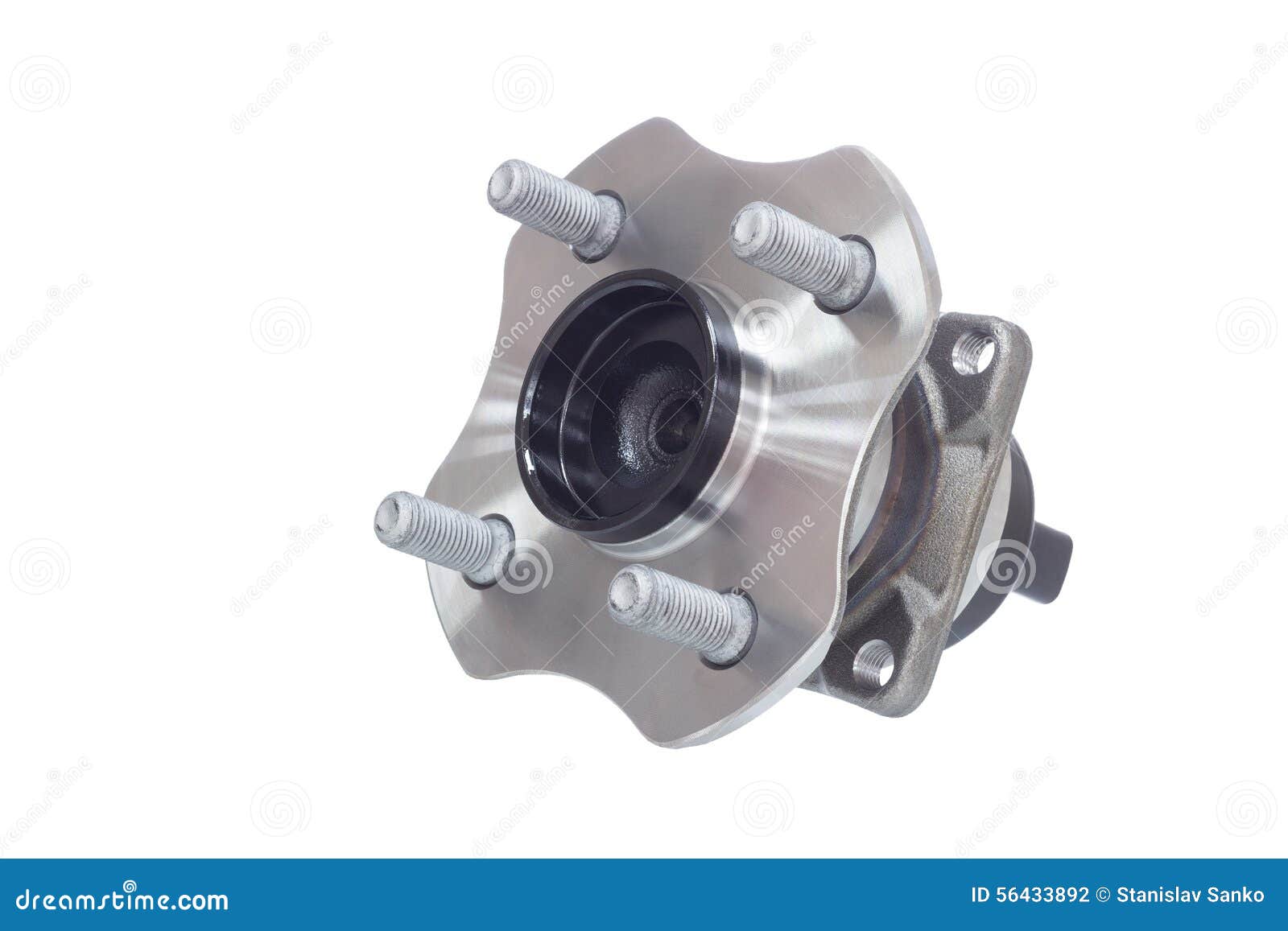 Auto Hub Bearing on a White Stock Photo - Image of joint, chrome: 56433892