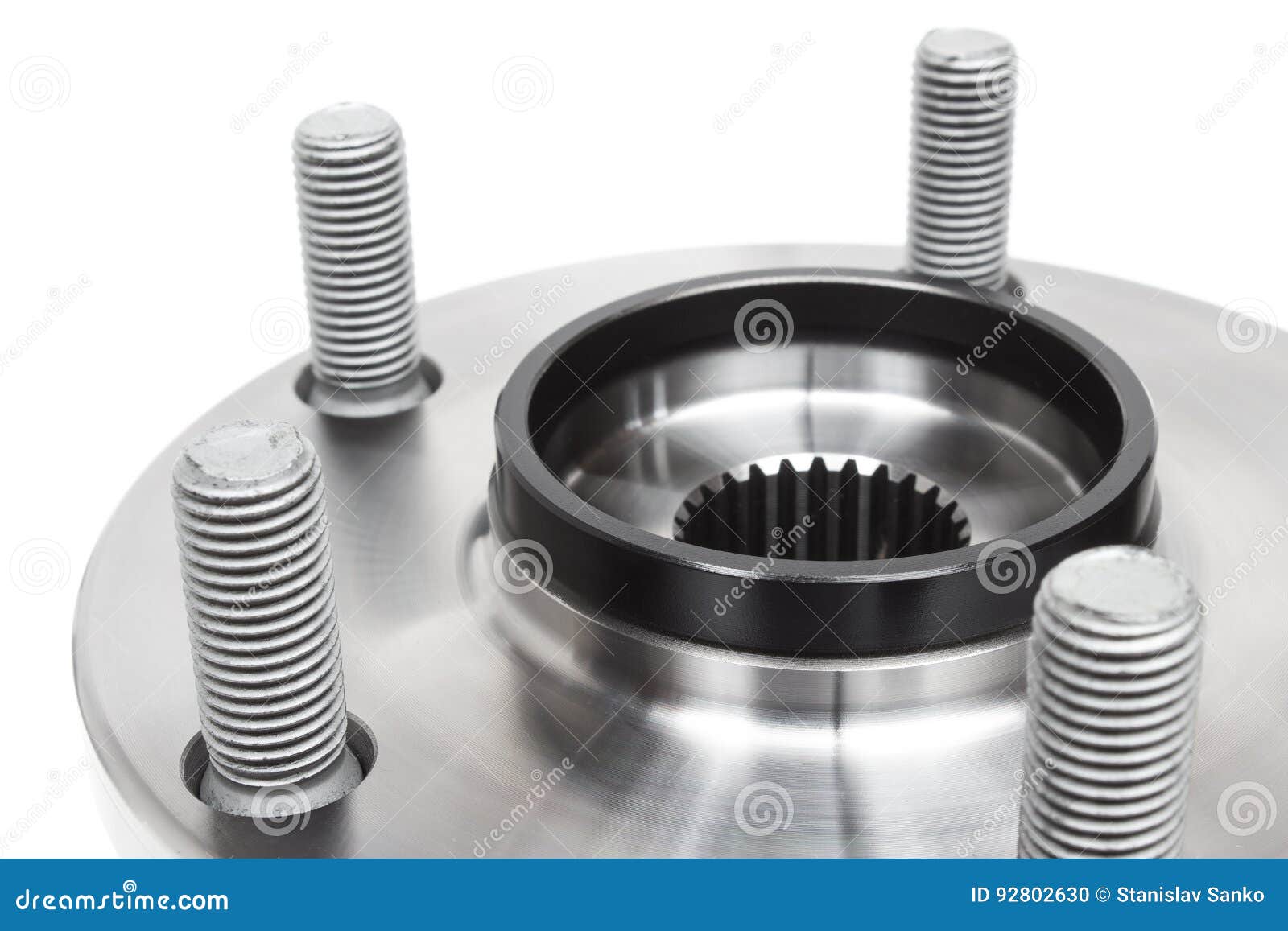 Auto Hub Bearing on a White Stock Photo - Image of automotive, bright ...
