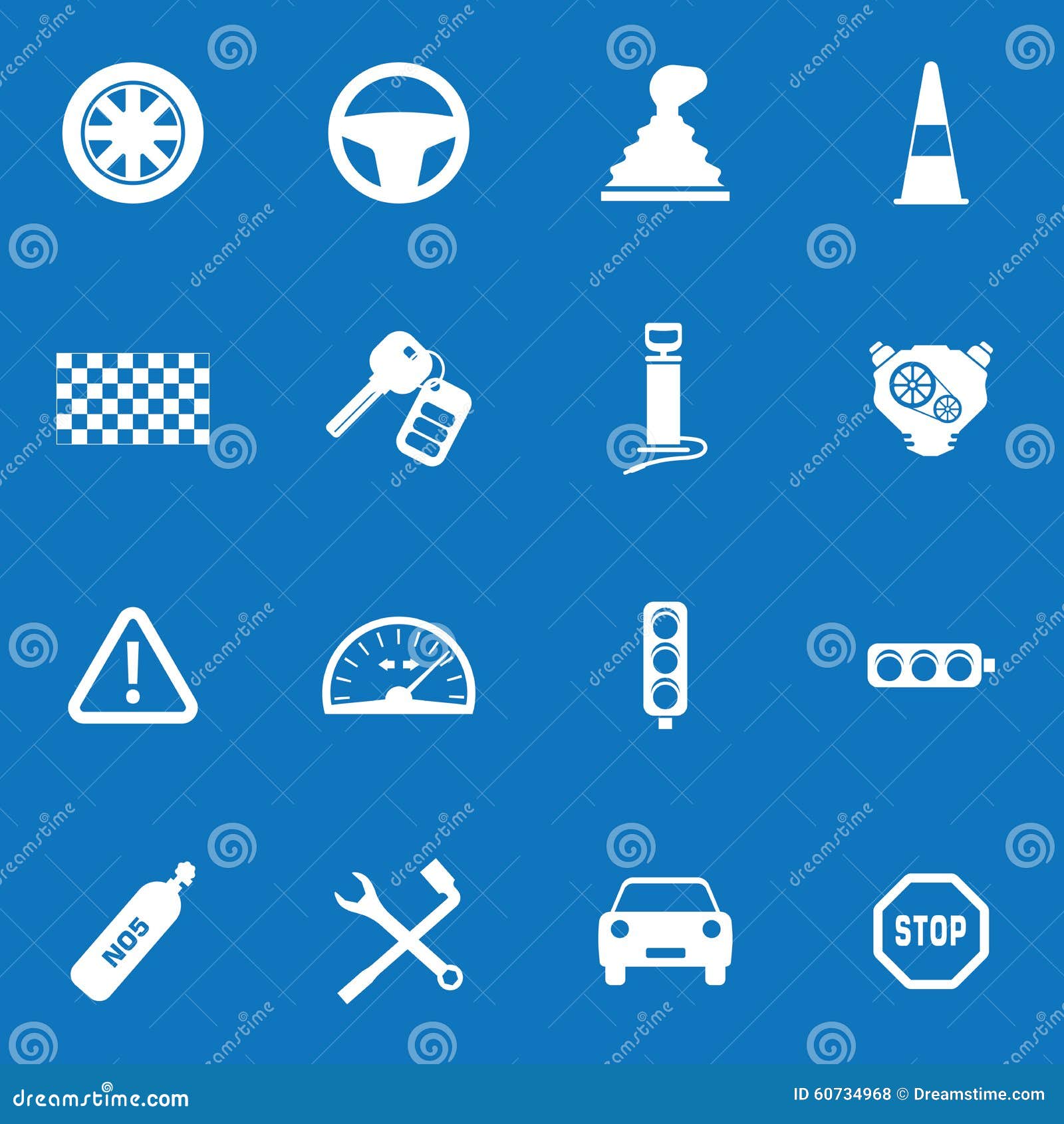 Auto Icon Set for Web and Mobile Stock Illustration - Illustration of ...