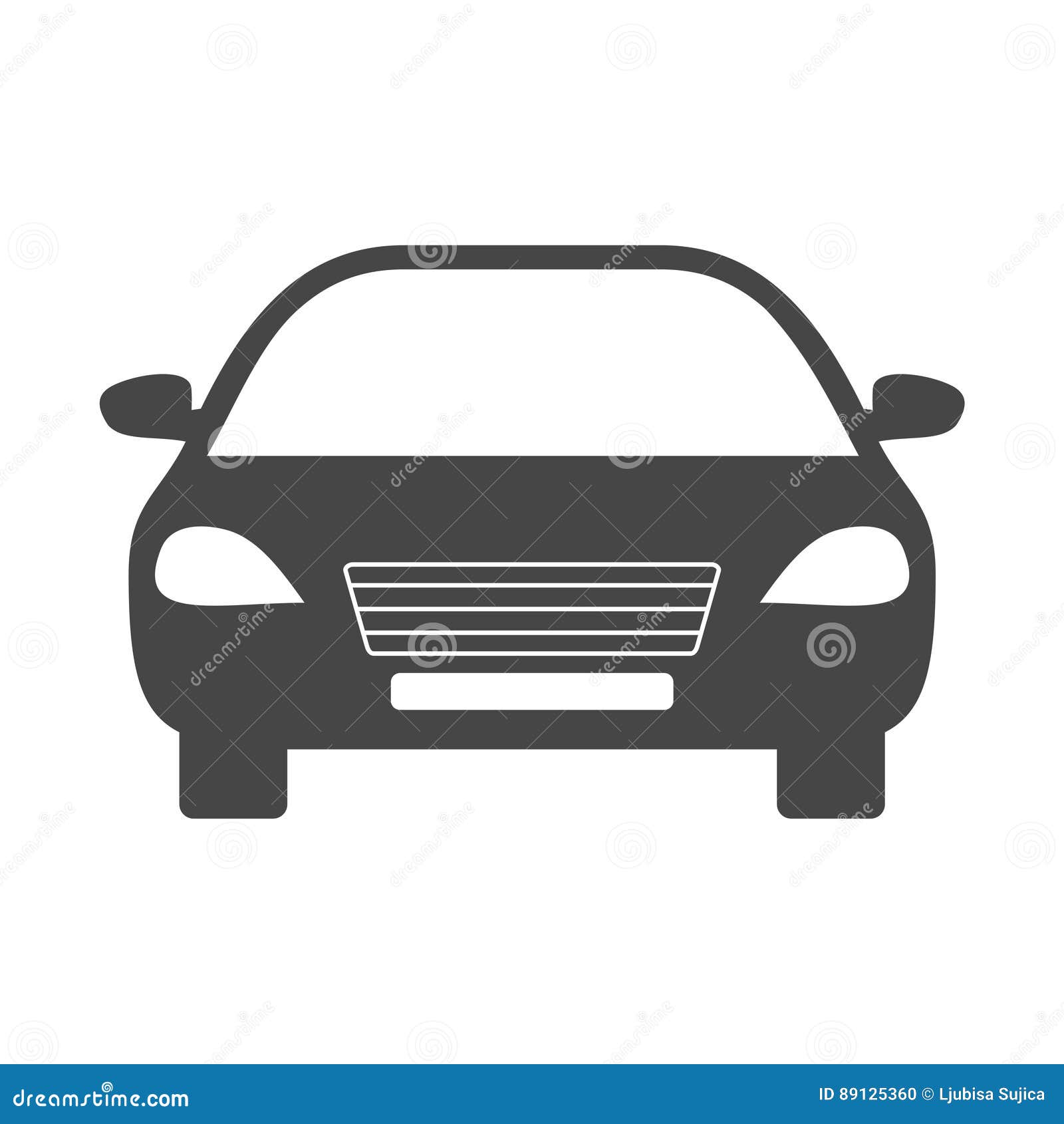 Auto-Ikonen-Zeichen stock abbildung. Illustration von steuerung - 89125360