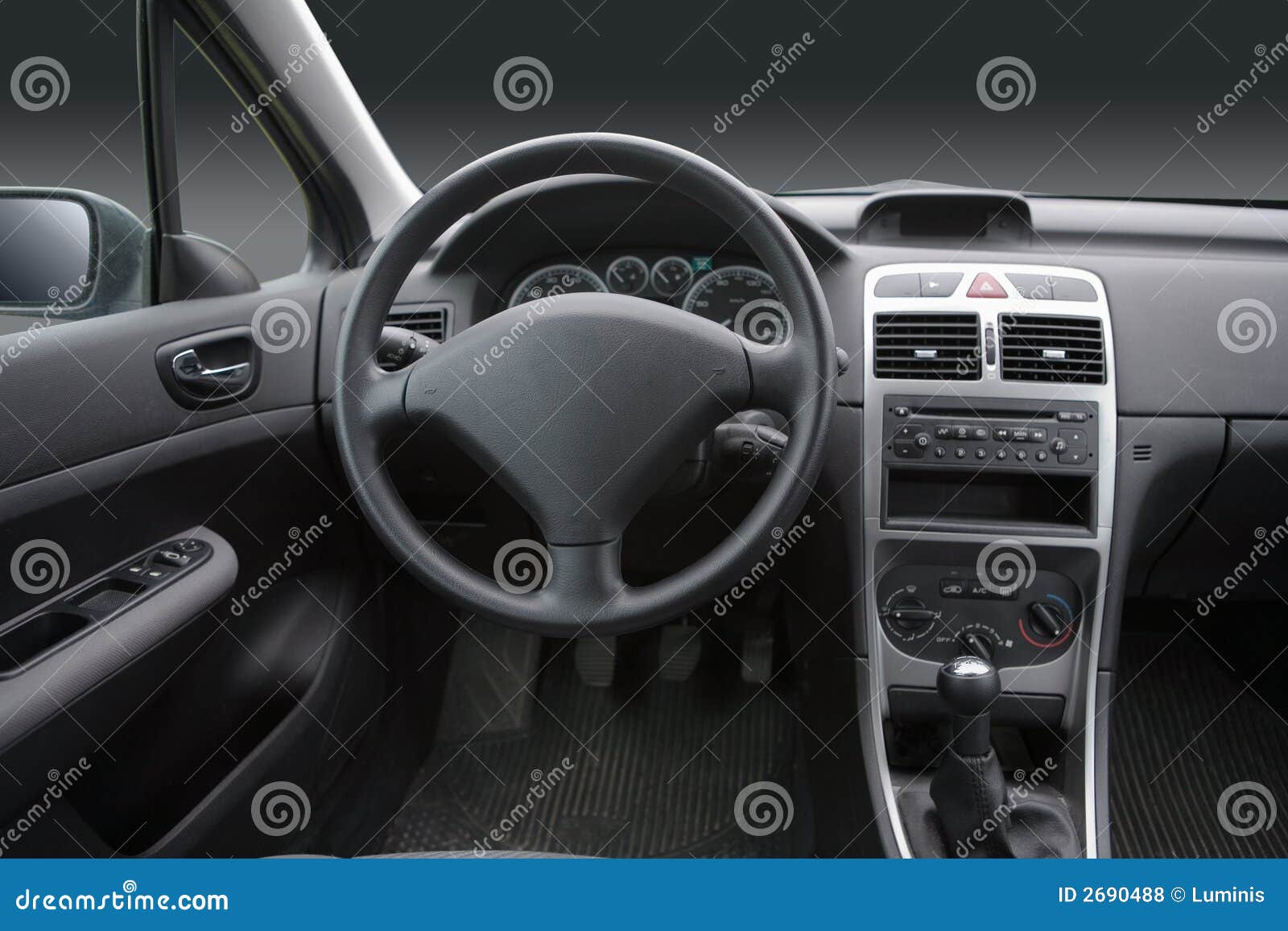 Auto-Innenraum stockfoto. Bild von grau, schwarzes, leer - 2690488