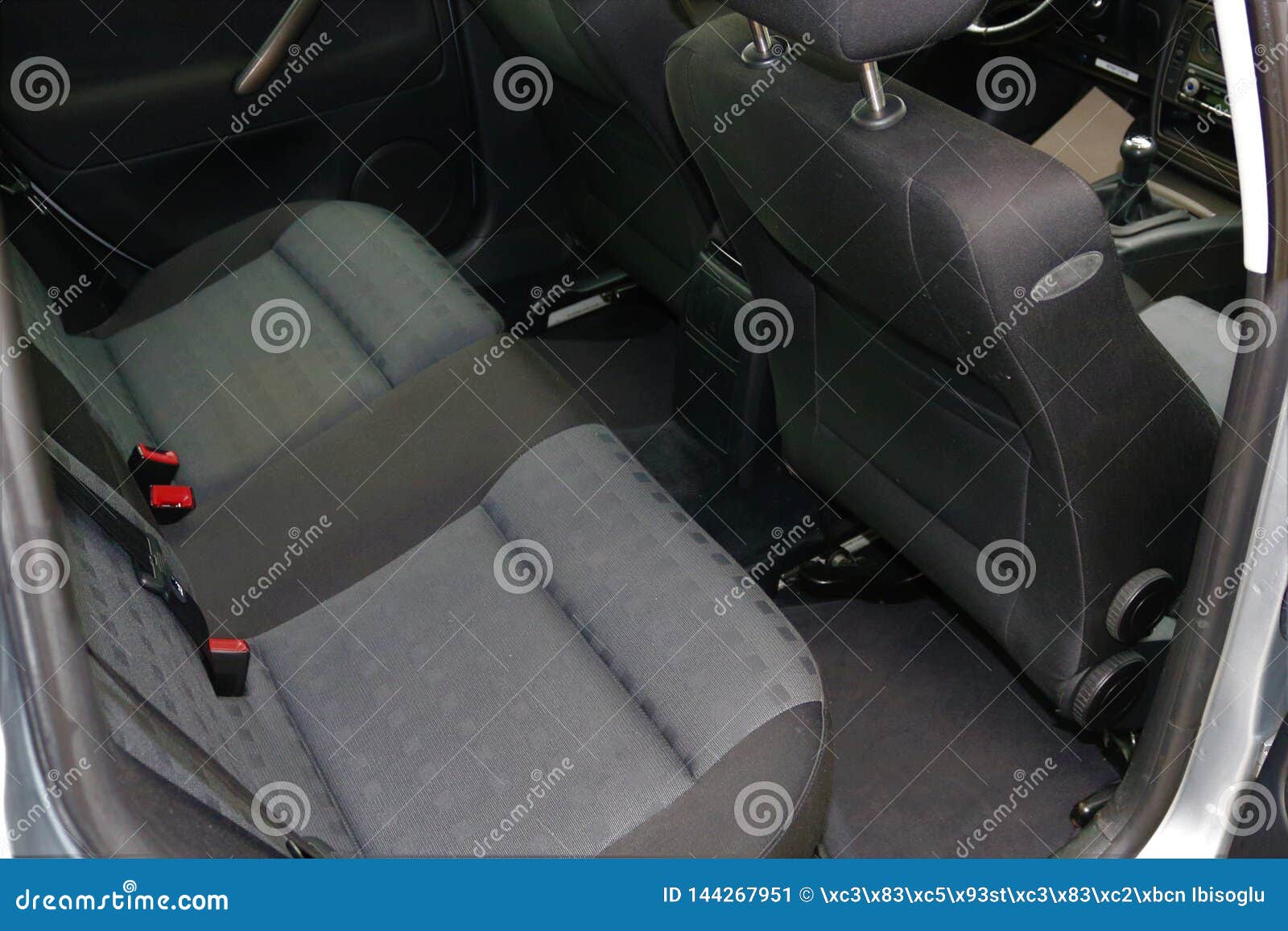 Auto Interior with Back Seats. Stock Image - Image of drive ...