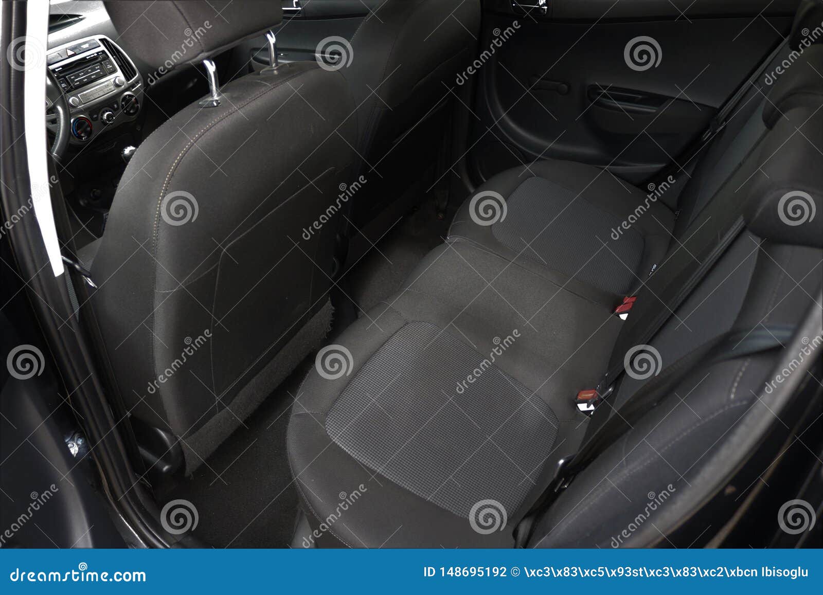 Auto Interior with Back Seats. Stock Photo - Image of rear, door: 148695192