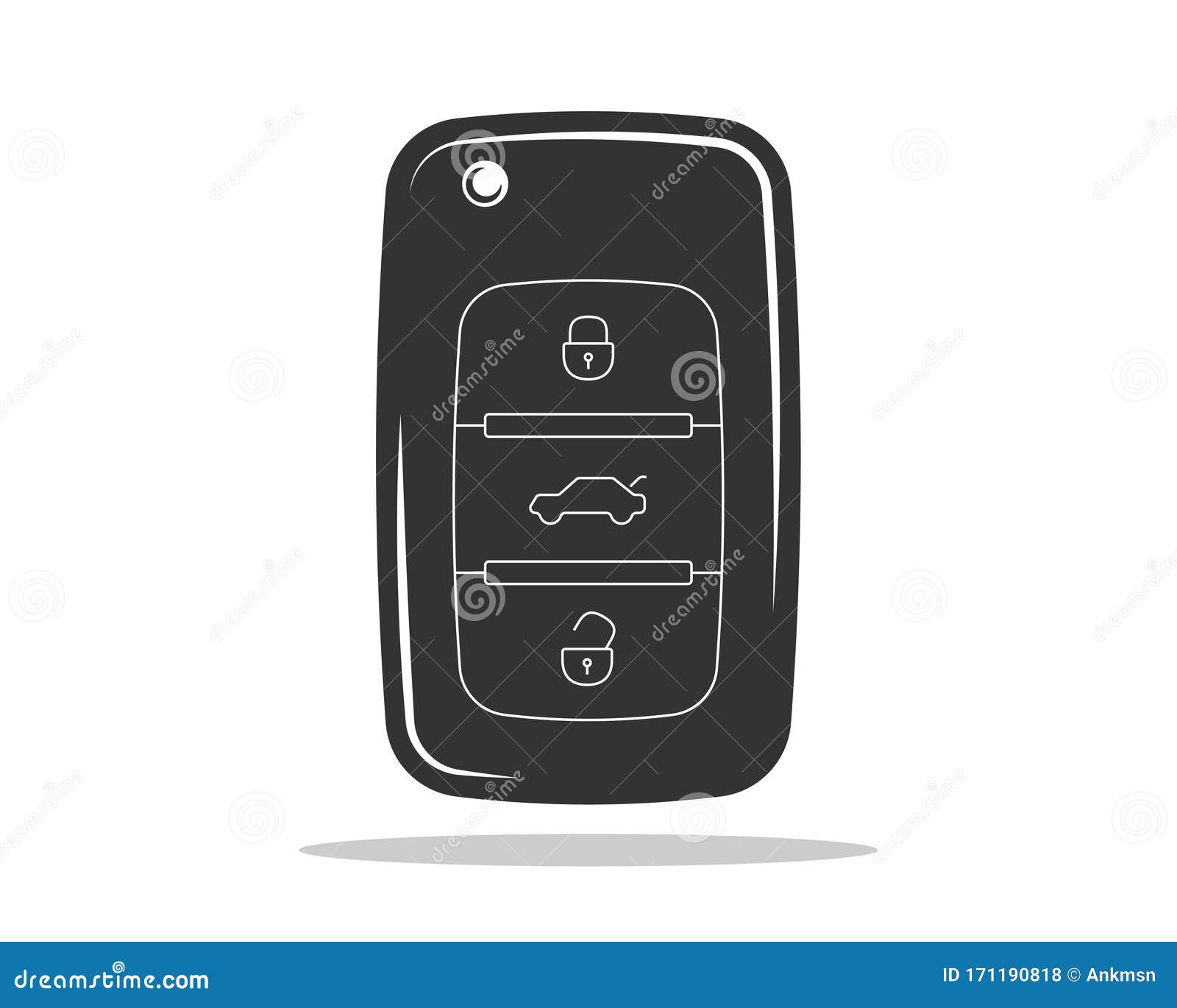 Auto Key Icon Vector. Car Keys Symbol Flat Design Stock Vector ...