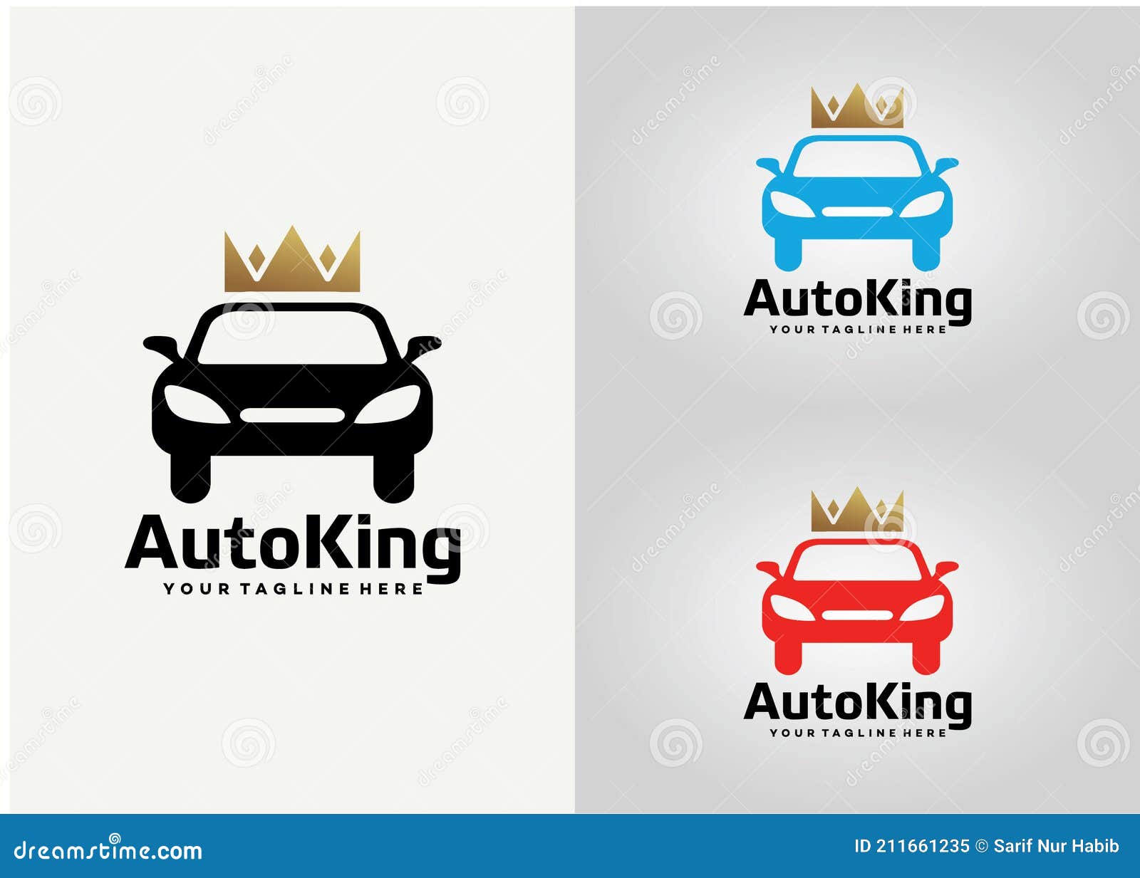 Auto King Logo Design Template Stock Vector - Illustration of repair ...