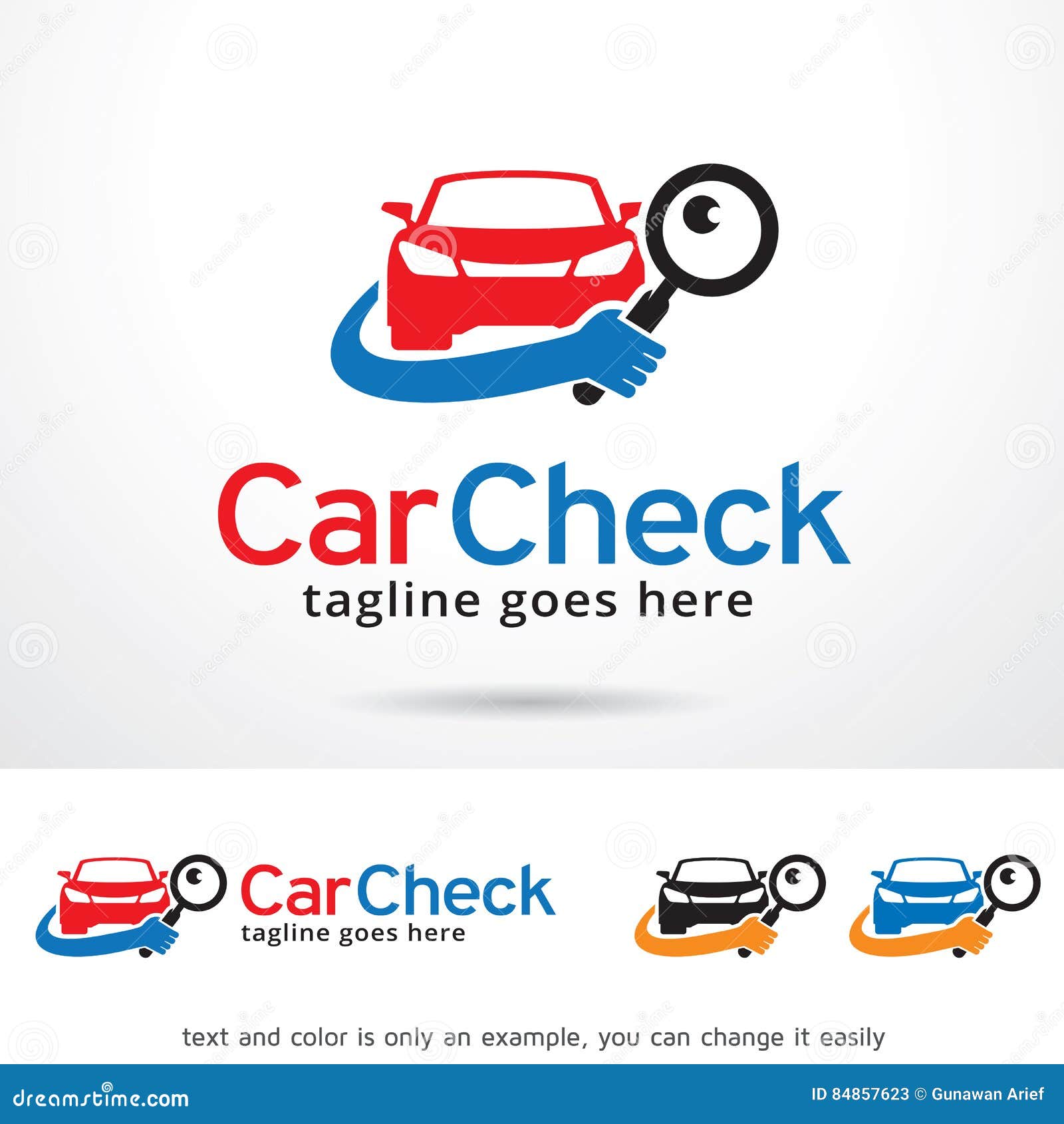 Auto-Kontrolle Logo Template Design Vector Vektor Abbildung ...