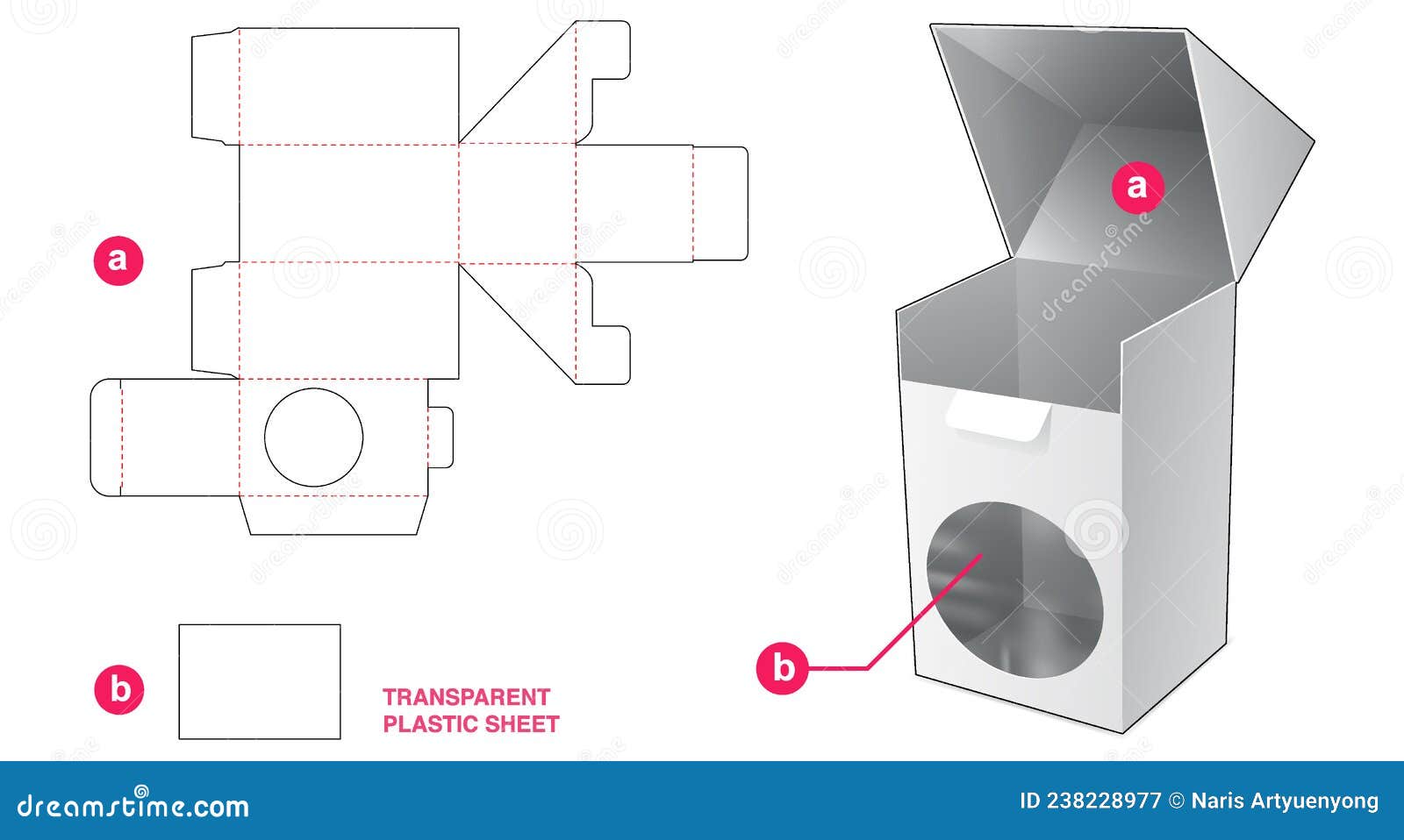 Auto Lock Box Die Cut Template, Packaging Die Cut Template, 3d Box ...
