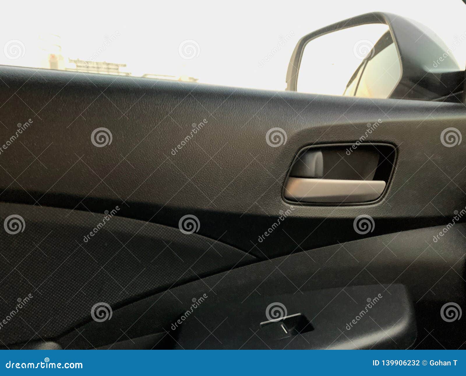 Auto Lock System in the Car and the Car Side Mirror Stock Photo - Image ...