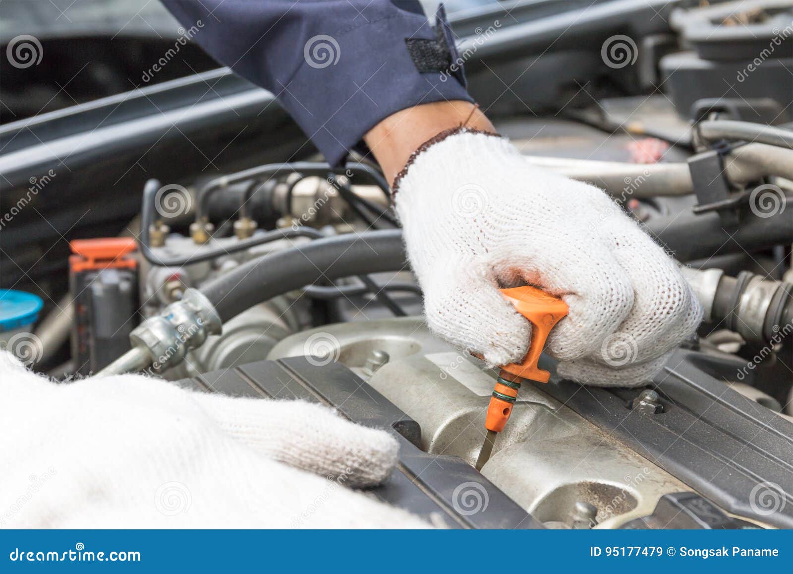 Auto Mechanic Check Engine Car Stock Image - Image of inspection ...