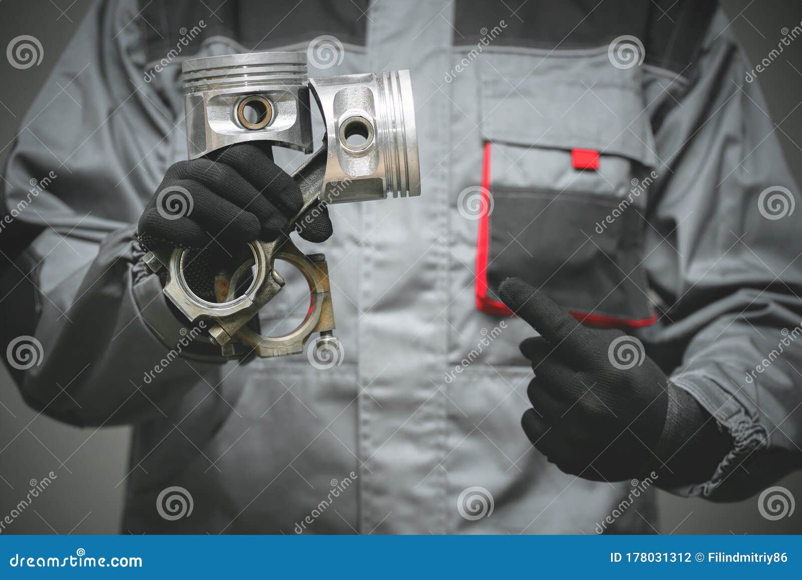 Piston stock photo. Image of piston, hand, engine, accessory - 178031312