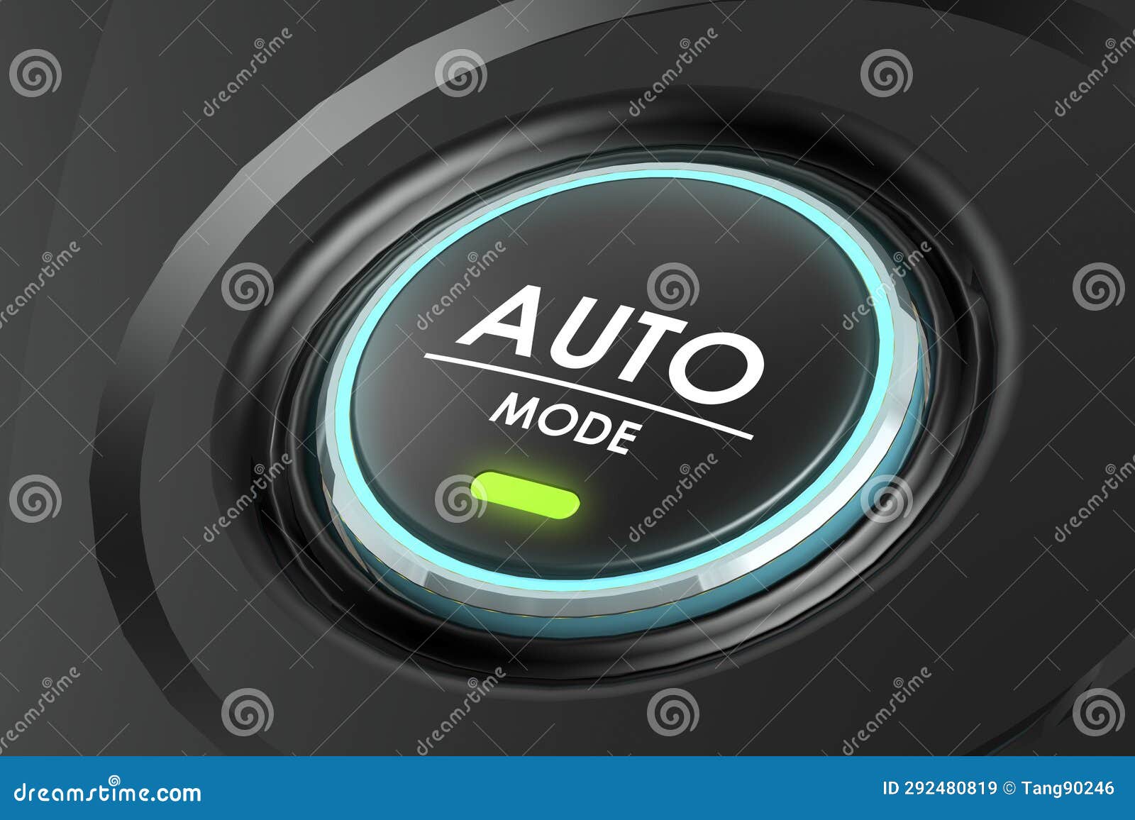 Auto Mode Word on Black Button Stock Illustration - Illustration of ...