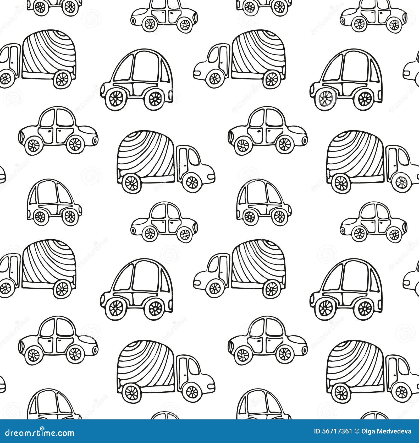 Auto-Muster vektor abbildung. Illustration von zicklein - 56717361