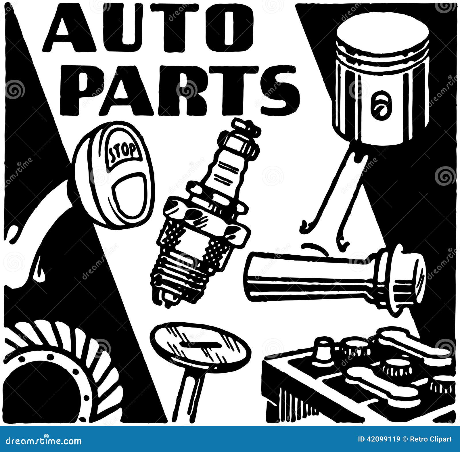 Auto Parts stock vector. Illustration of graphics, antifreeze - 42099119