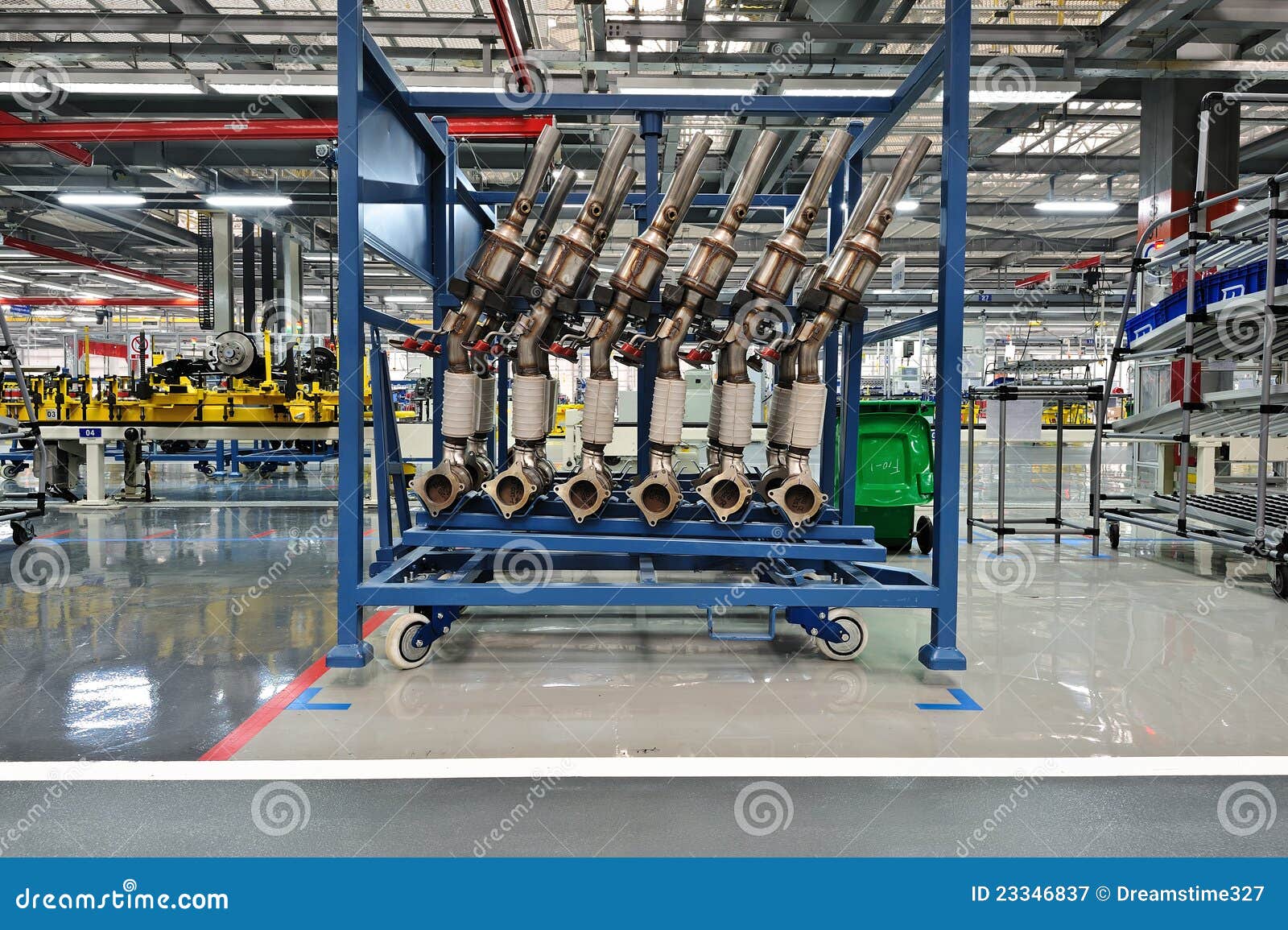 Auto parts plant stock image. Image of steel, metal, manufacturing ...