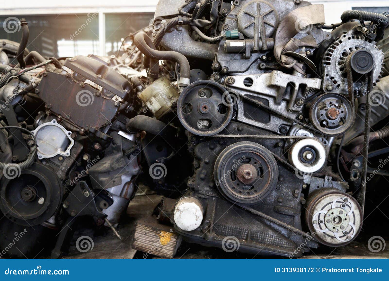 Auto Parts and Secondhand Engine Components in Auto Spare Parts Store ...