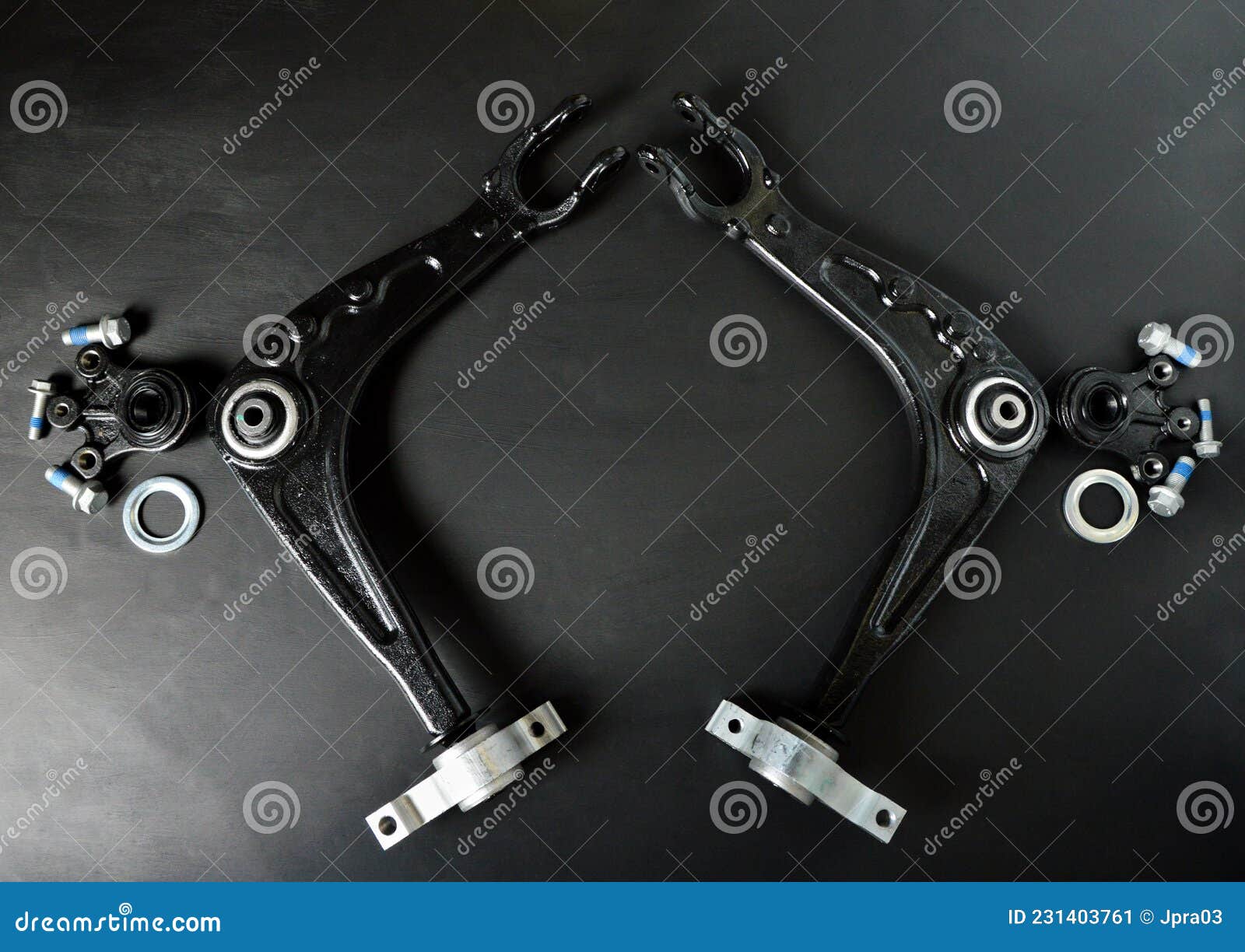 Auto Parts with Suspension Triangle Stock Image - Image of metal ...