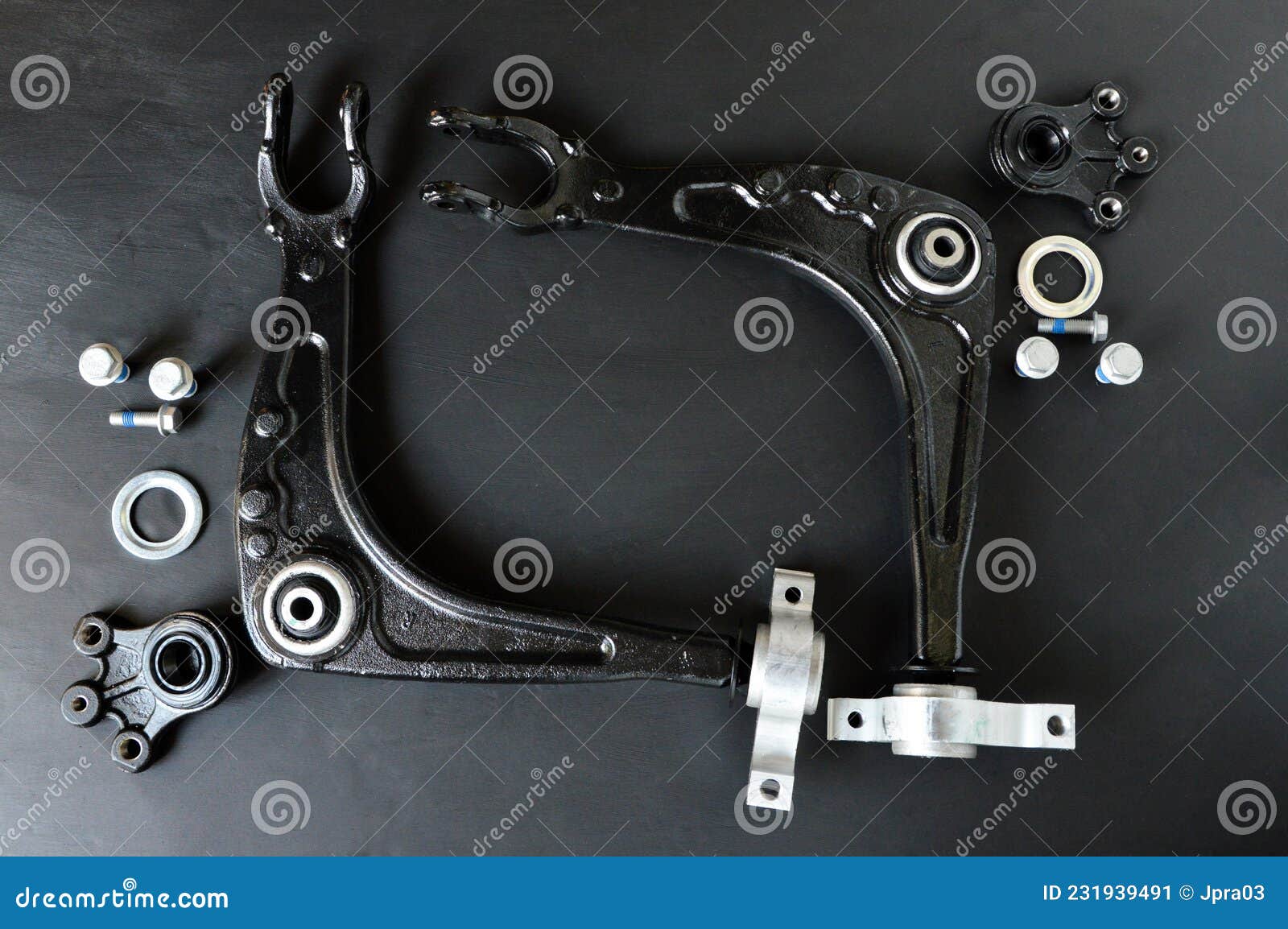 Auto Parts with Suspension Triangle Stock Image - Image of garage ...