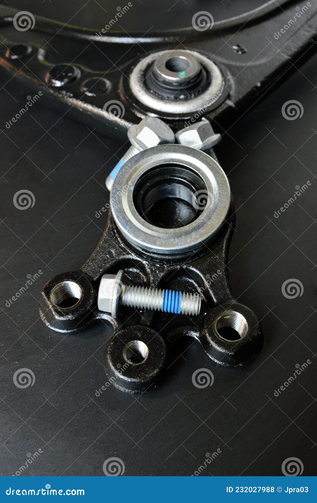 Auto Parts with Suspension Triangle Stock Photo - Image of metal ...