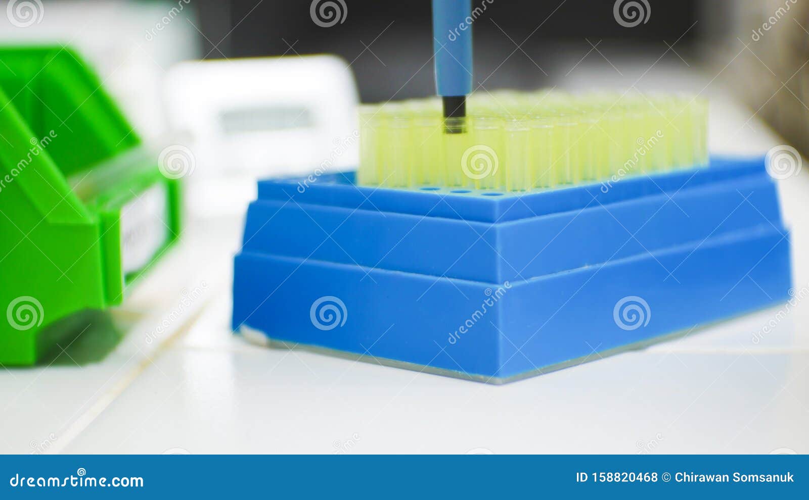 Auto Pipette and Pipette Tip in Laboratory Stock Photo - Image of ...