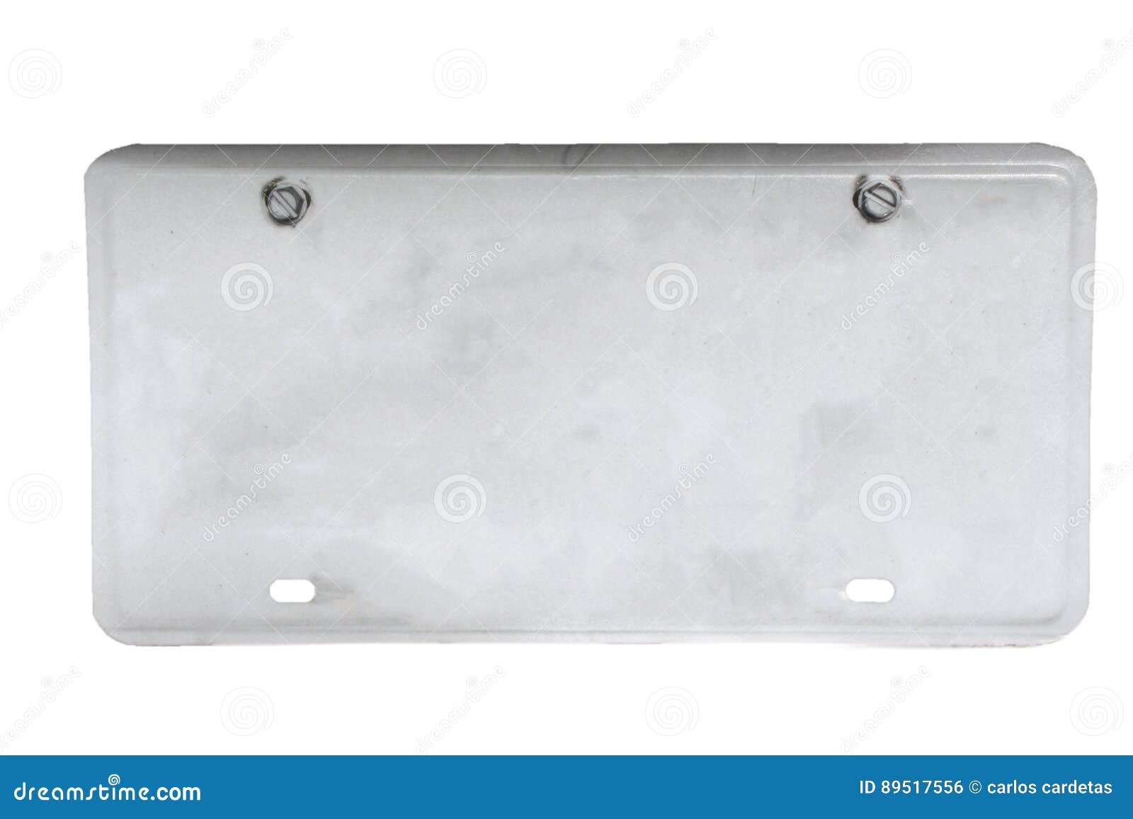 Auto Plate License Empty Blank White Background Stock Photo - Image of ...