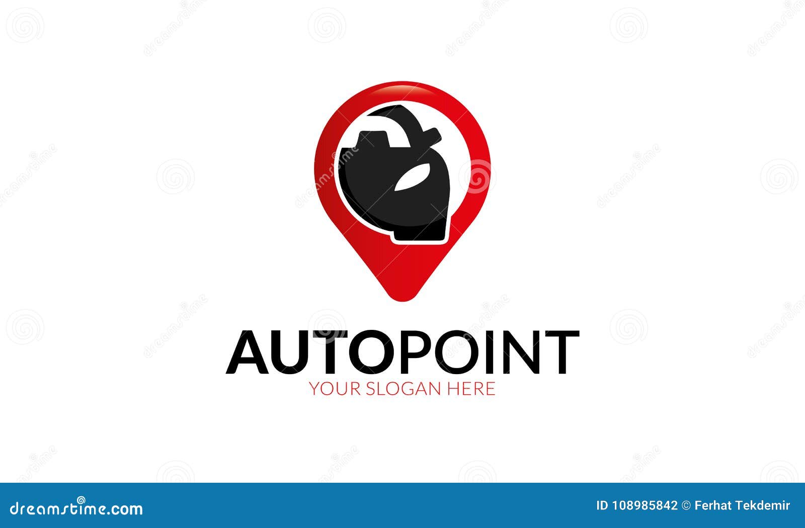 Auto ponto Logo Template ilustração stock. Ilustração de ponto - 108985842